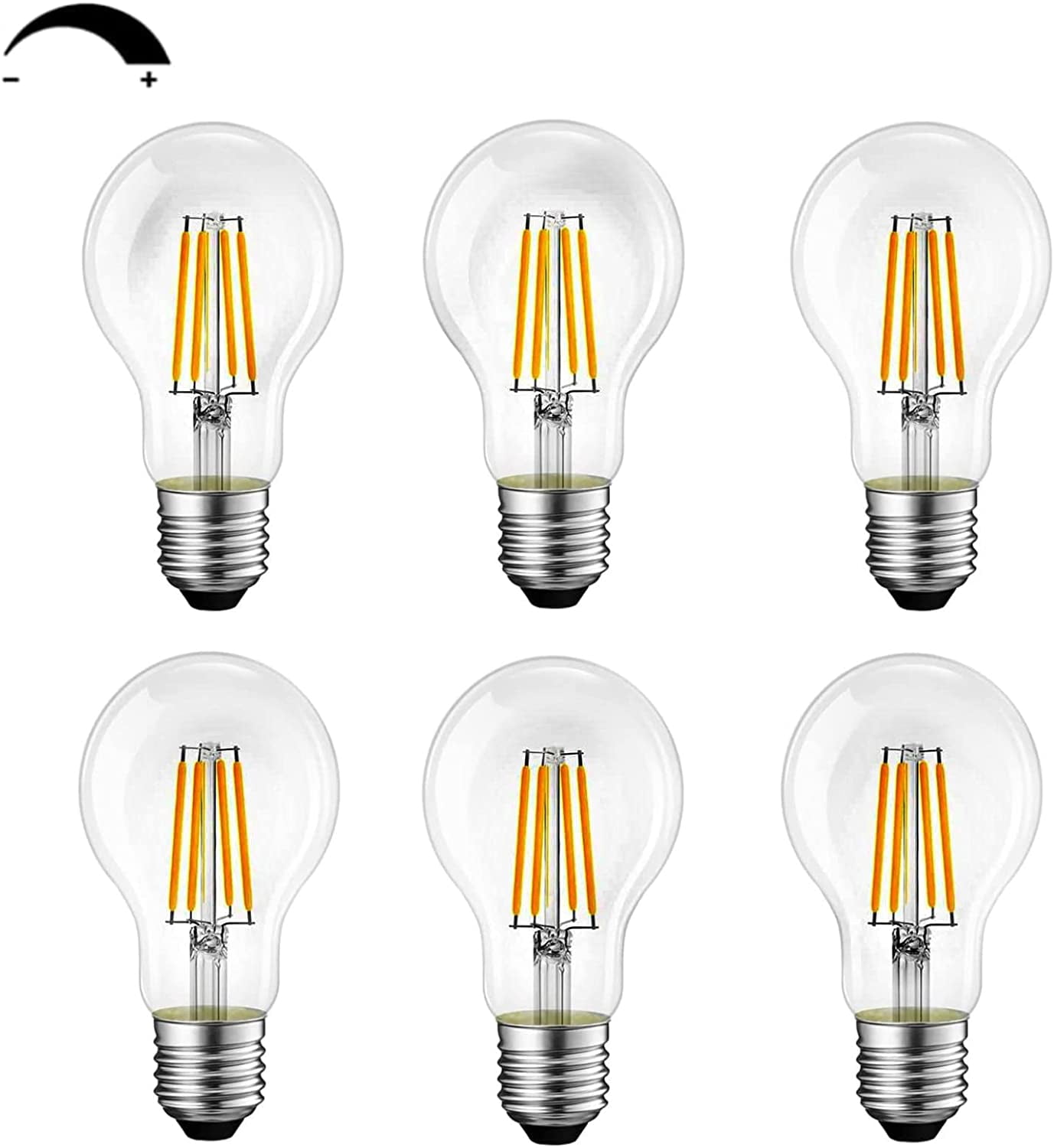 QYONG-Dimmable E26 Led Light Bulbs,40 Watt Equivalent,Warm White 2700K ...