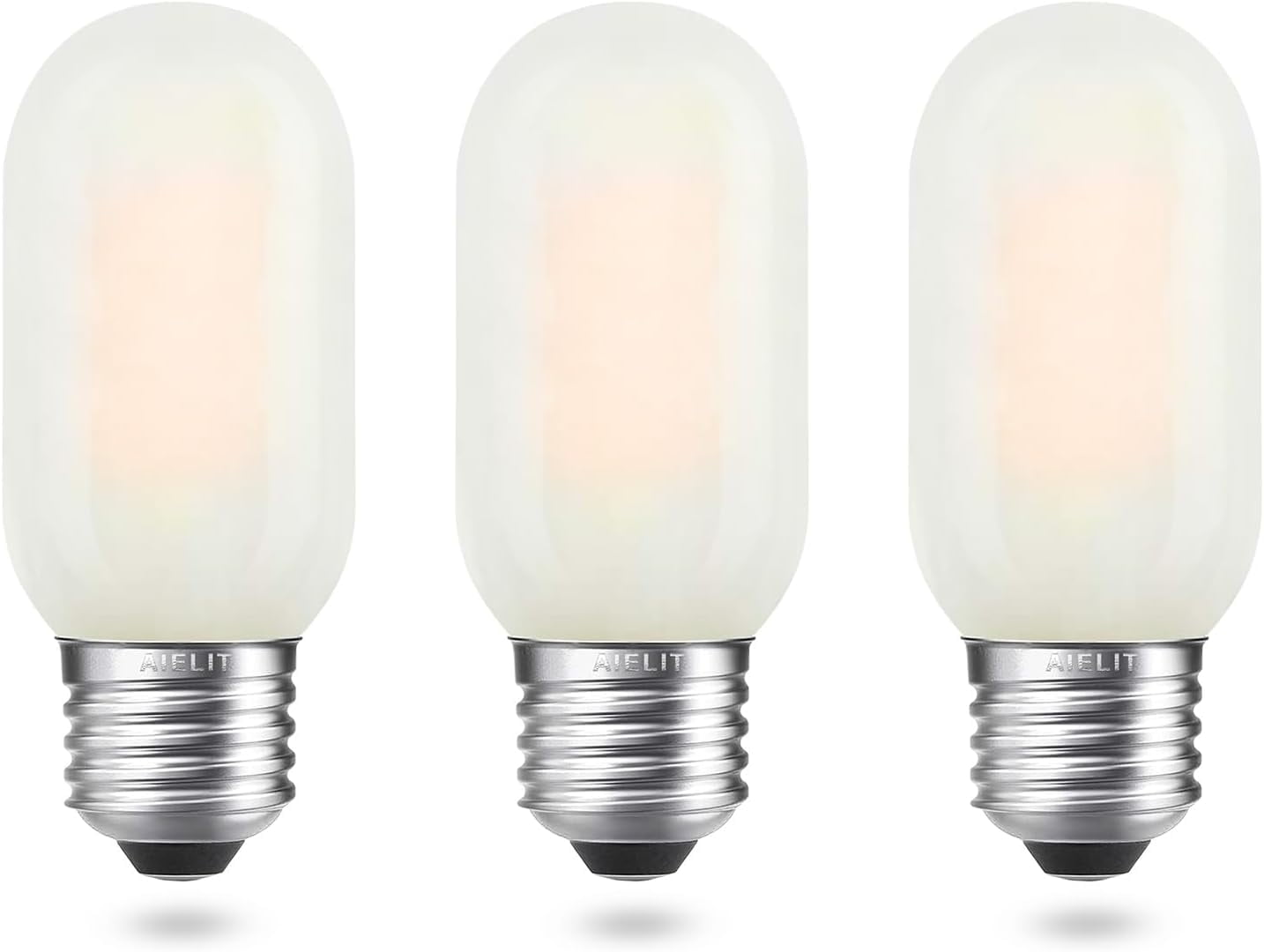 QYONG-T45 Frosted Led Light Bulb 40 Watt Equivalent, 2700K Warm White, 4W Tubular T14 E26 Led ...