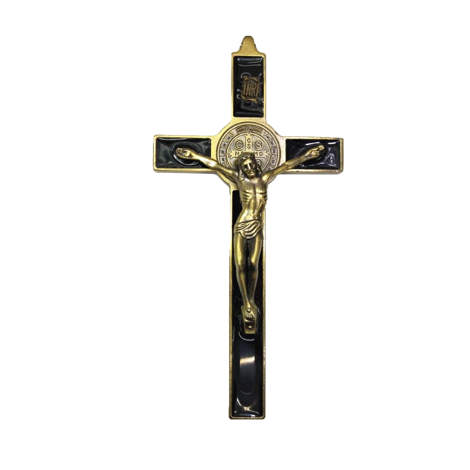 QYROS Catholic Cross Crucifix Saint Wall Cross Christ INRI Wall Decor ...