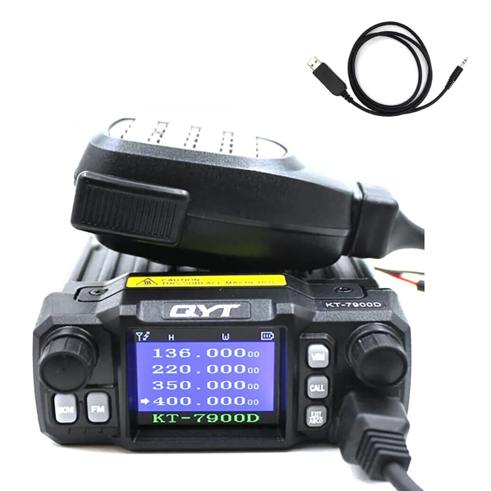 QYT KT-7900D 200-Channel Quad Band Mobile Radio, Retail Packaging with ...