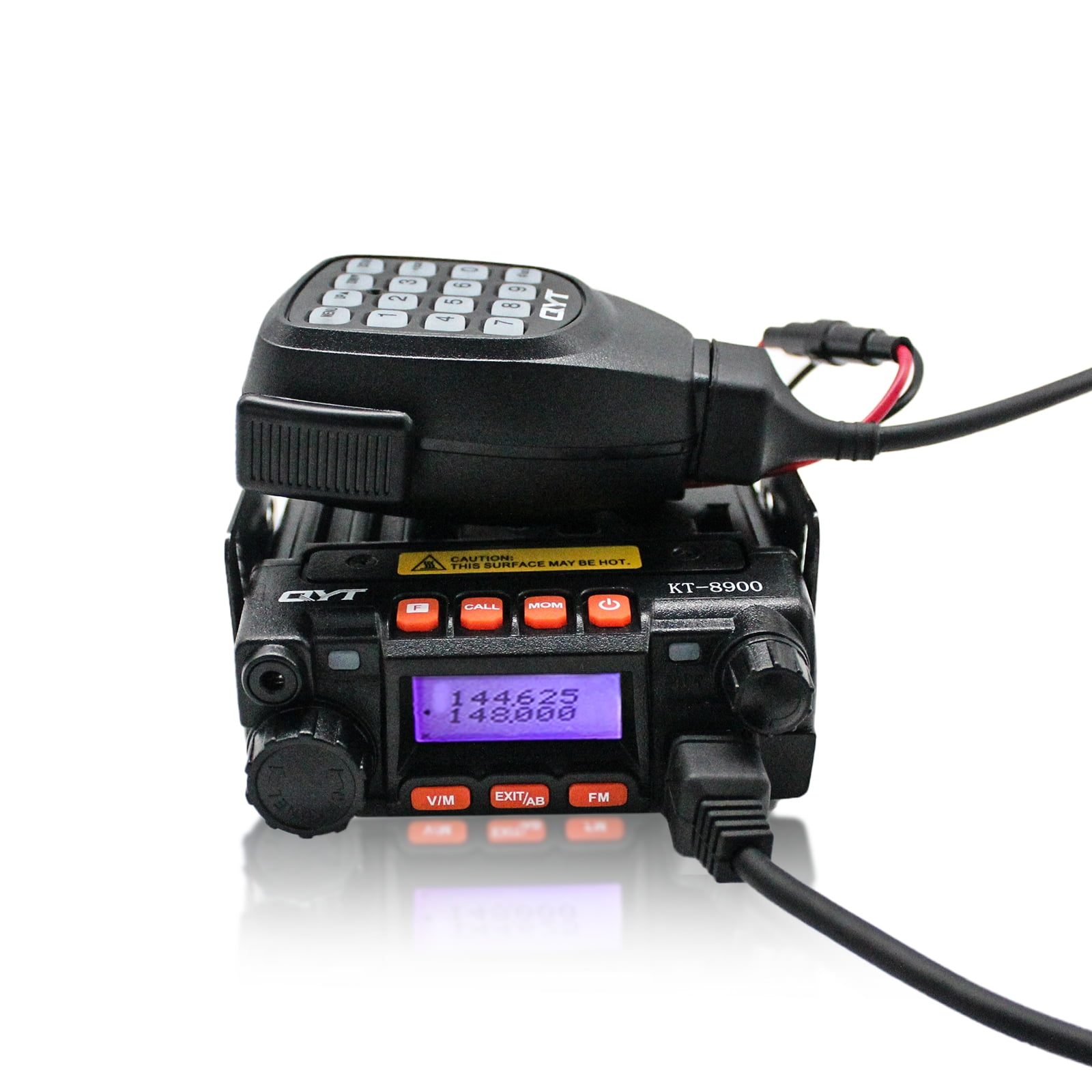 QYT KT8900 Mini Dual Band Car Radio, VHF/UHF 25W/20W Mobile Transeiver ...