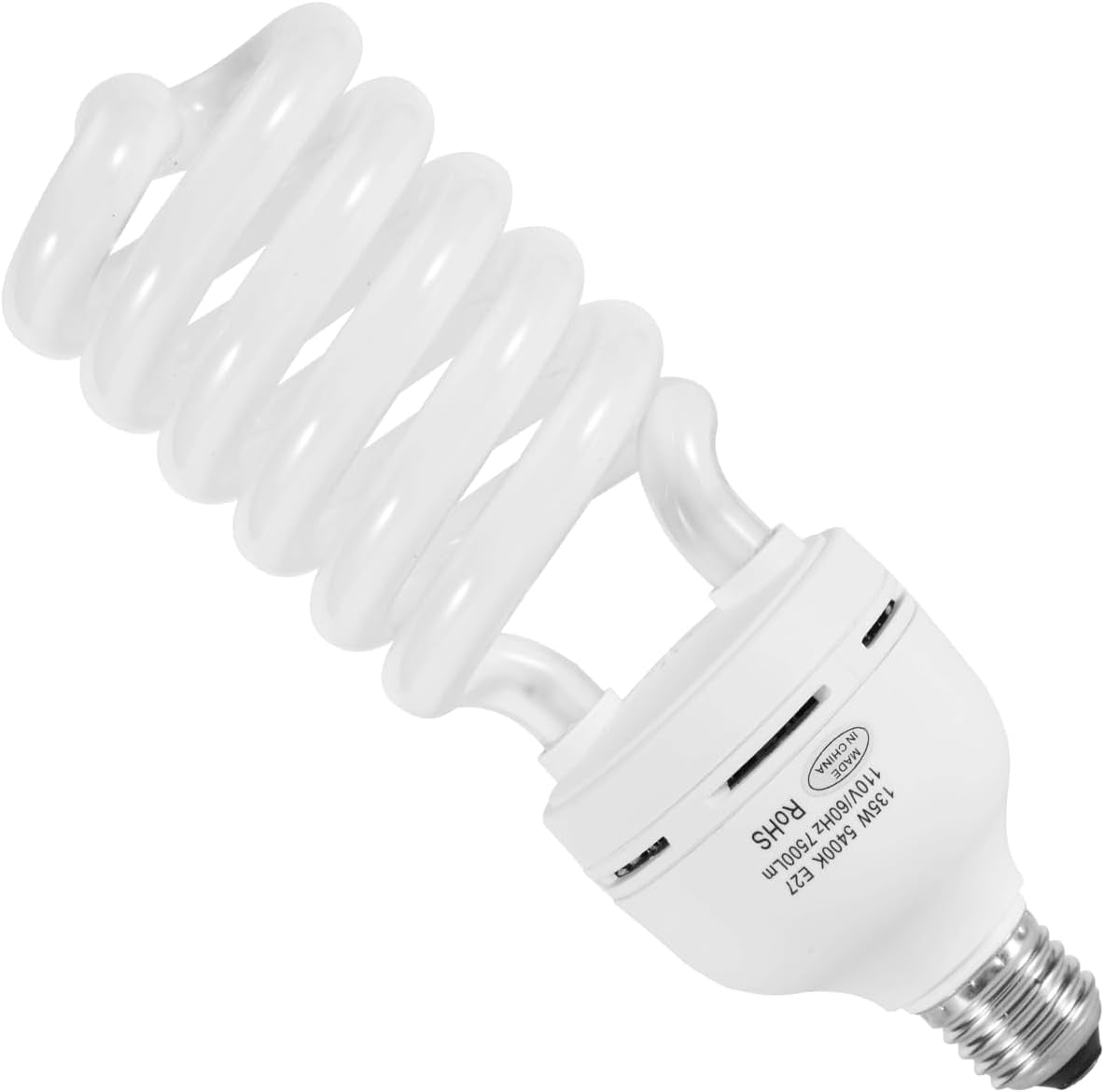 QYUN-1 Pcs 135W 5400K Color Temperature Cfl Light Bulb, Daylight Spiral ...