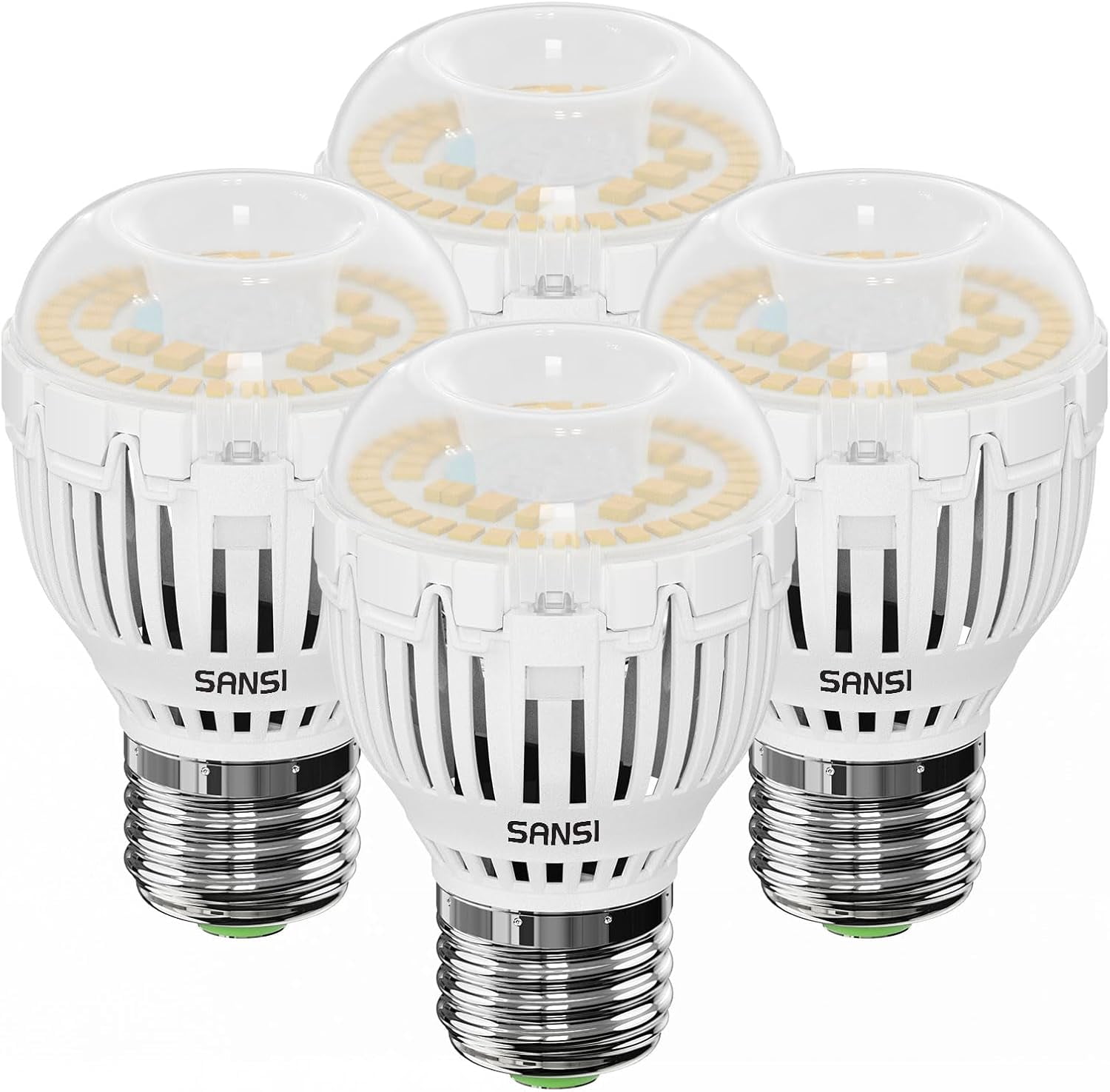 QYUN-100W Equivalent A15 Led Light Bulb, 1600 Lumens 5000K Daylight ...