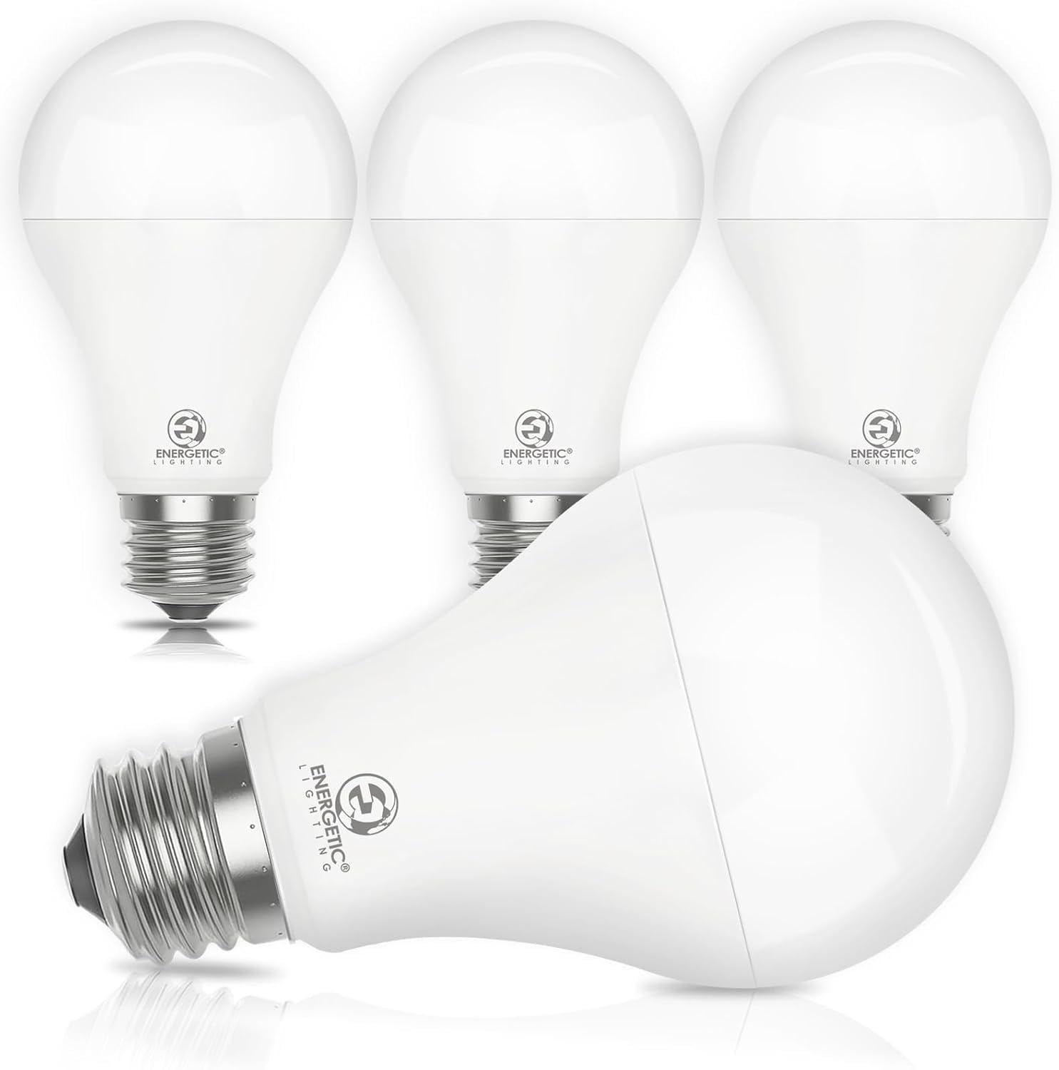 QYUN-4 Pack 150 Watt Led Light Bulb, Super Bright A21 Daylight 5000K ...