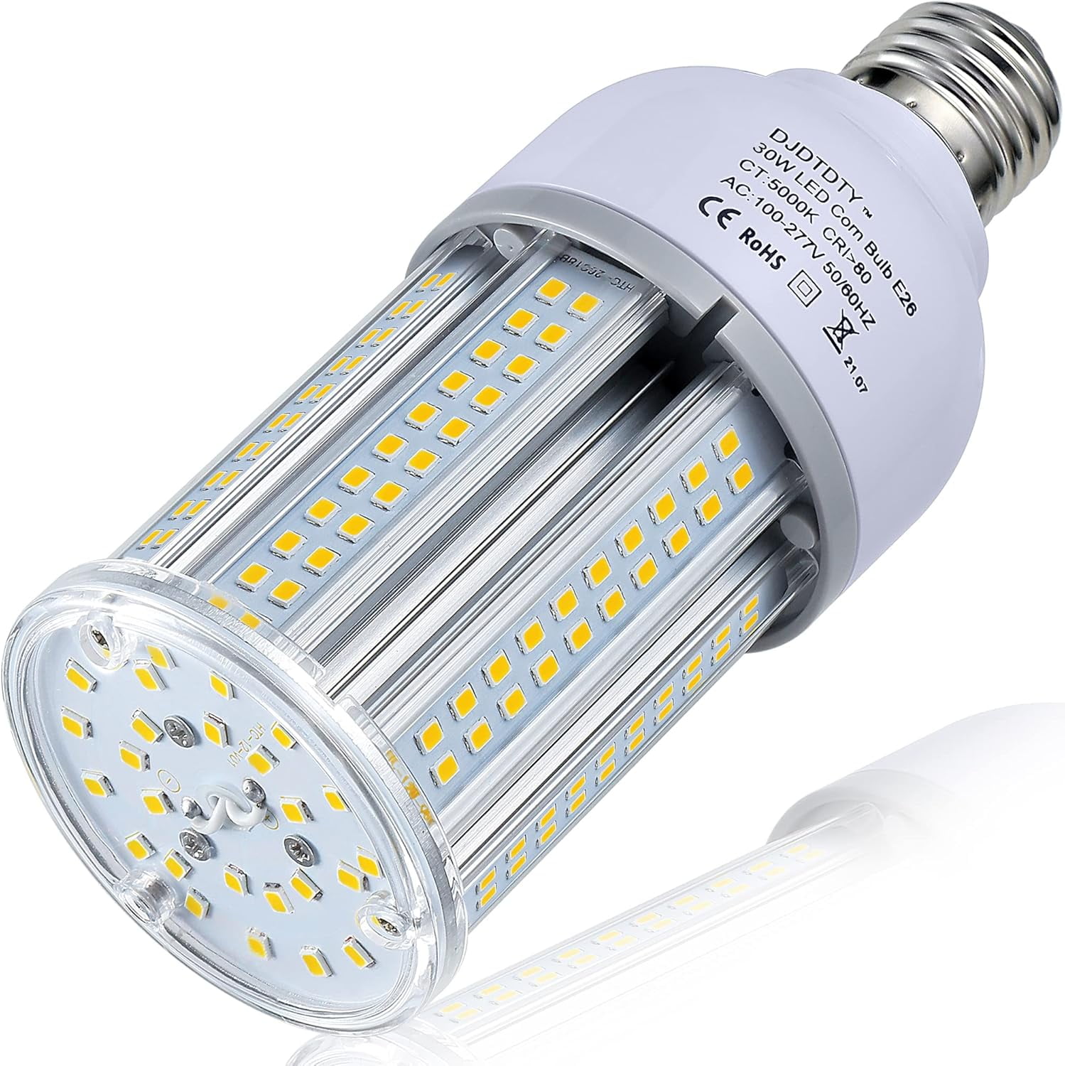 QYUN-40W Led Corn Light Bulb 5000 Lumen 5000K Large Area Cool Daylight ...