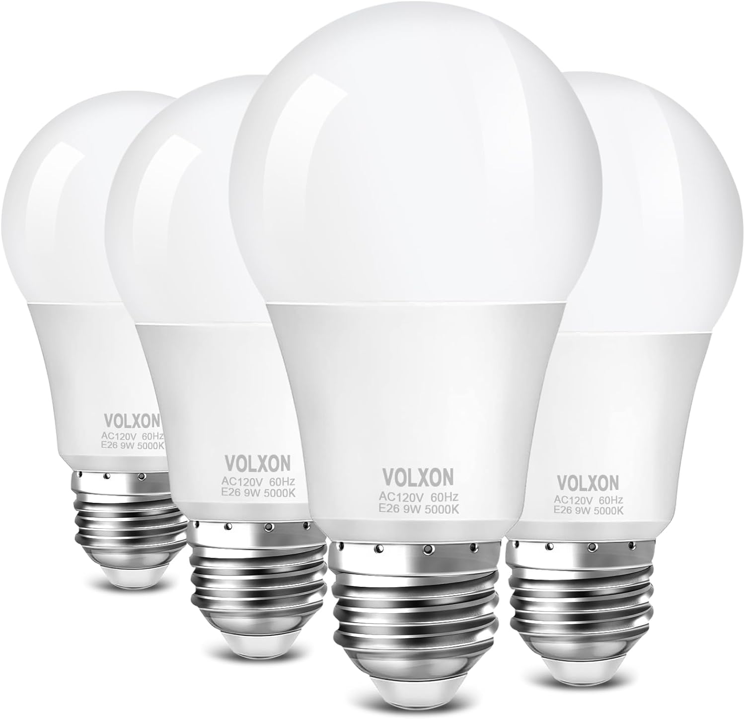 QYUN-A19 Led Light Bulb, 9 Watt Equivalent 60 Watt Led Light Bulb, Bright Light Bulb 850Lm, Non ...