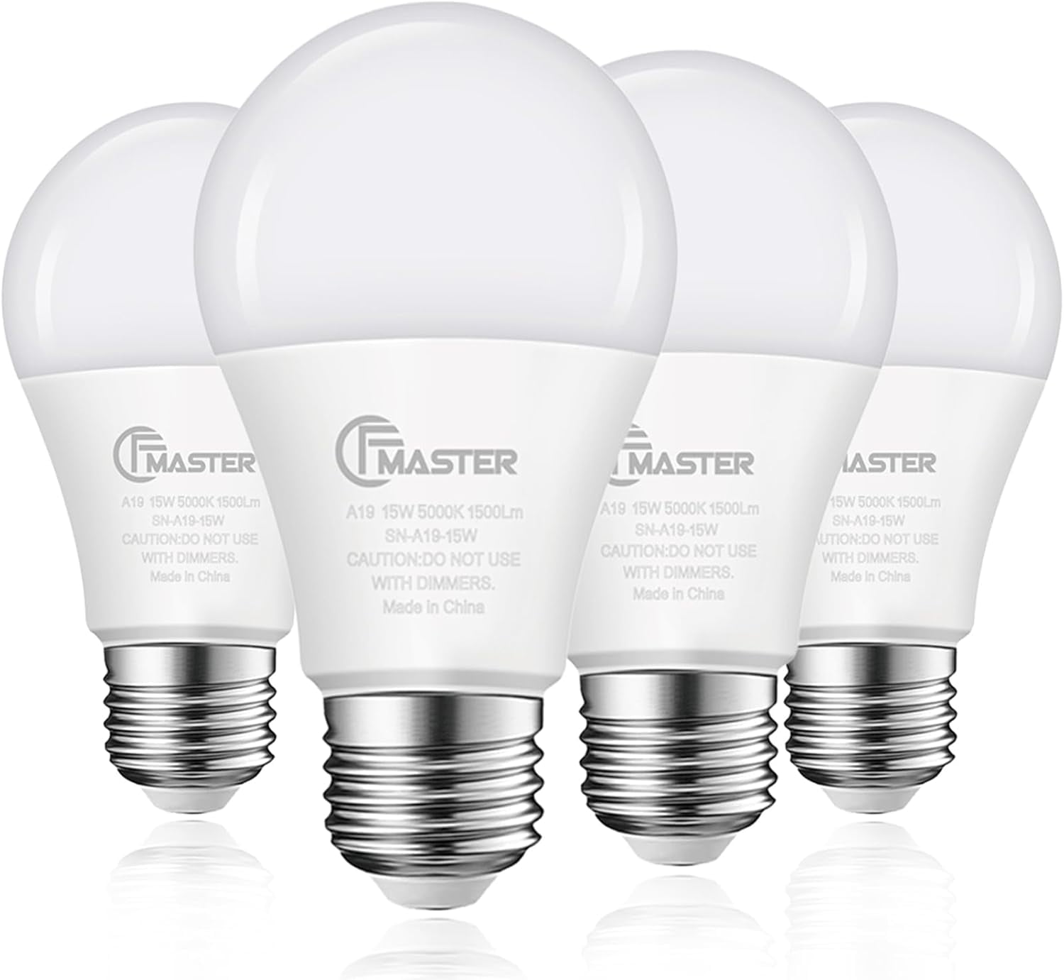 QYUN-A19 Led Light Bulb, Led Bulbs 100 Watt Equivalent, 5000K Daylight ...