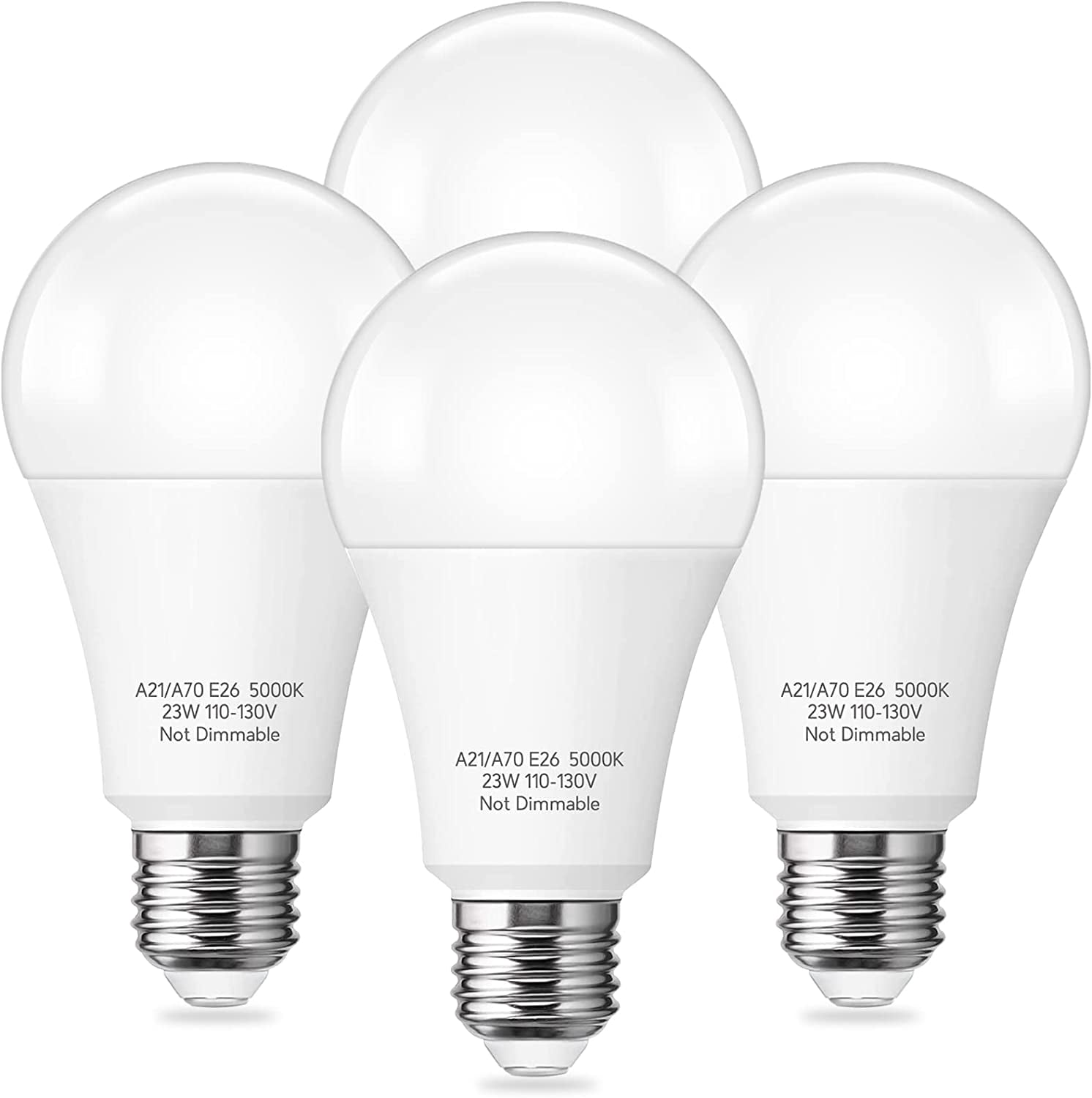 QYUN-A21 Led Light Bulb, 150-200W Equivalent 23W Led Bulbs, Super ...