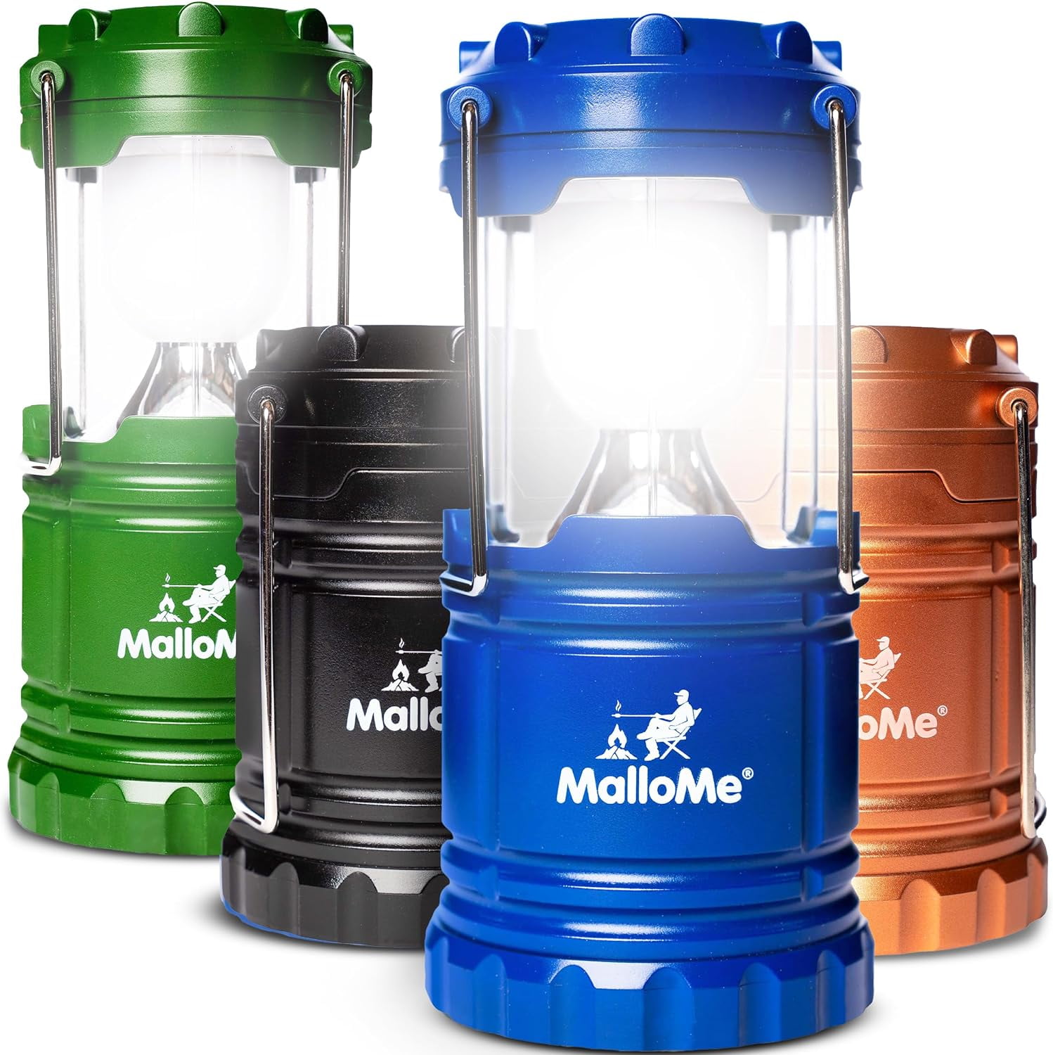 QYUN-Camping Lantern Multicolor 4 Pack Lanterns For Power Outages ...