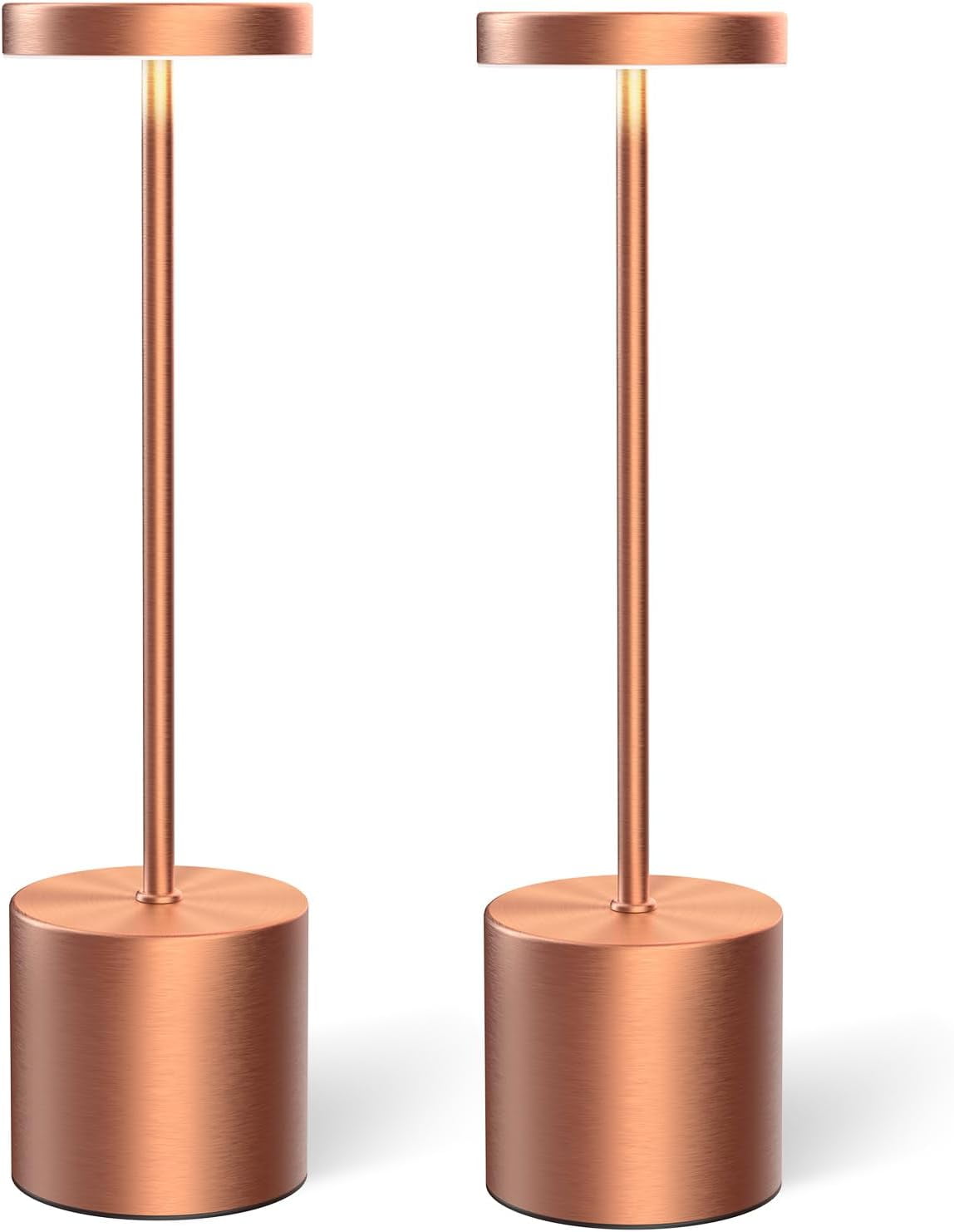 QYUN-Cordless Table Lamps Rechargeable Set Of 2, Portable Led Desk Lamp ...