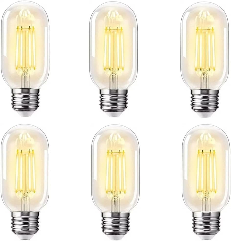 QYUN-E26 Led Light Bulb 4W,Equivalent 40W,E26 Tubular Light Bulb Non Dimmable 2700K Warm White ...