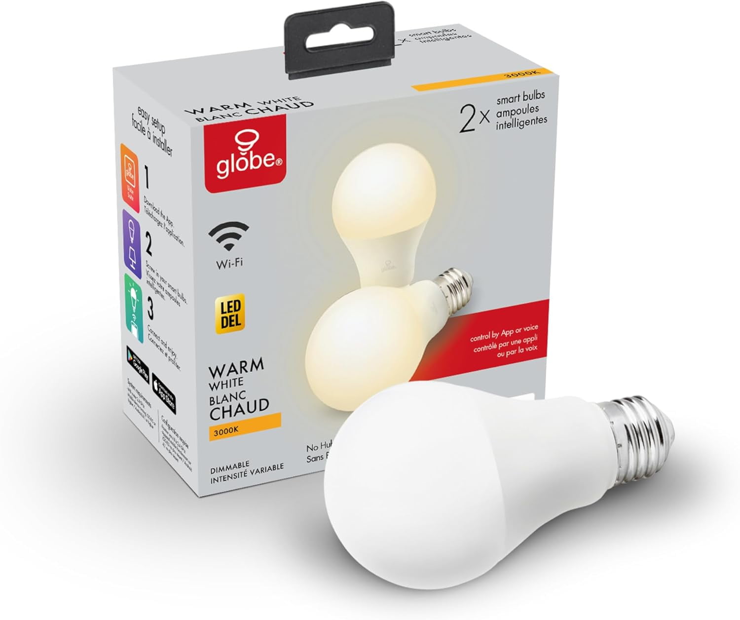 QYUN-Electric Collection Wi-Fi Smart 10 Watt (60W Equivalent) Dimmable ...