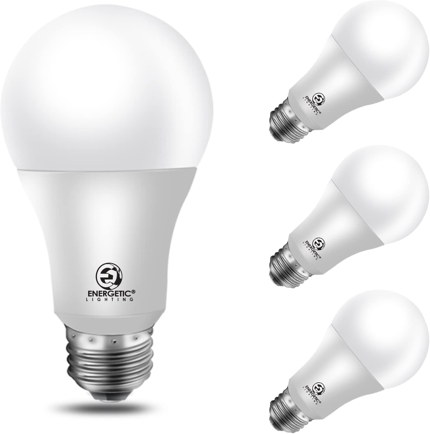 QYUN-Energetic 100W Equivalent, A19 Led Light Bulb, Warm White 3000K, E26 Base, Non-Dimmable ...