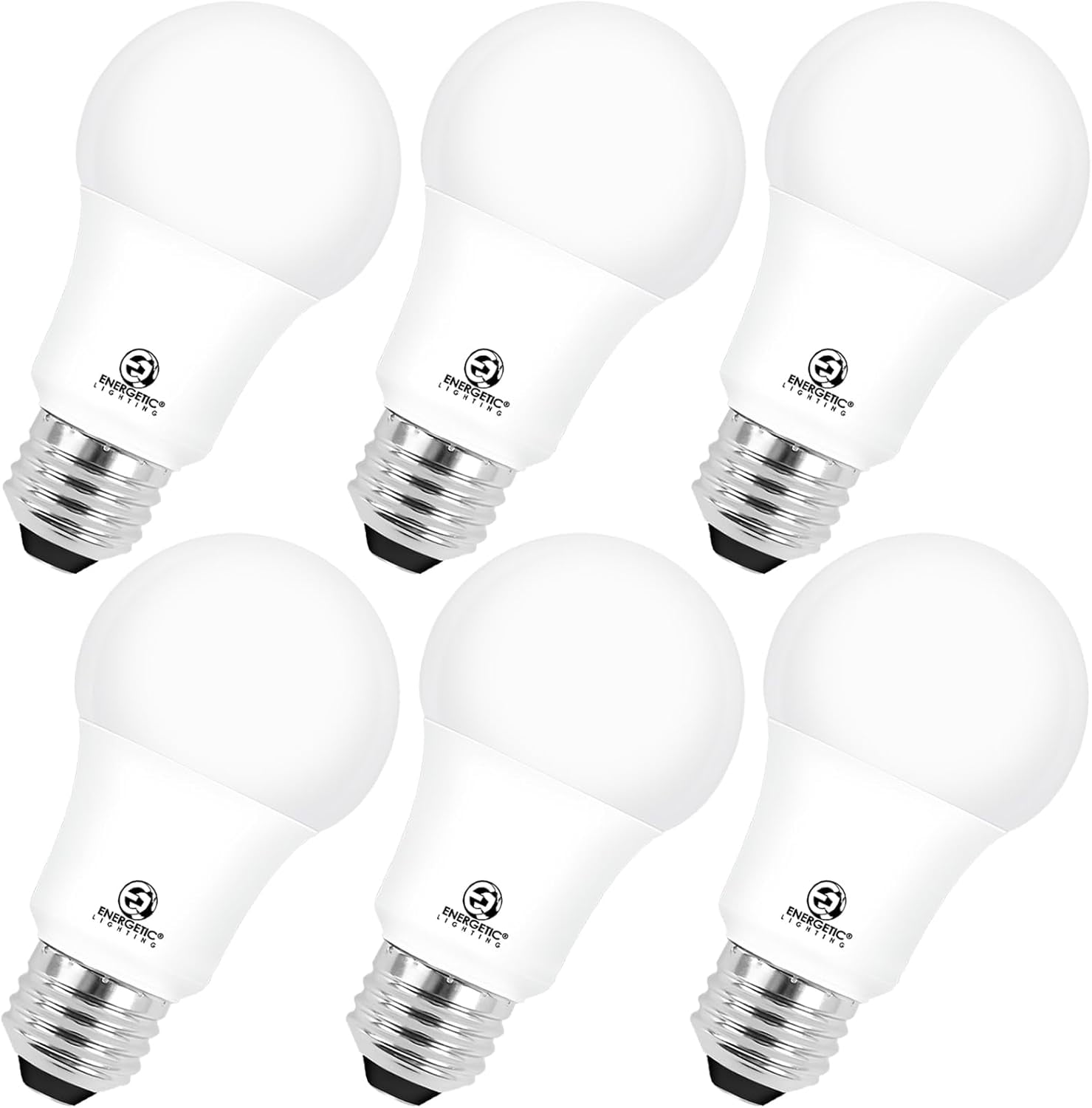 QYUN-Energetic 6-Pack Dimmable Led Light Bulbs 100 Watt Equivalent ...