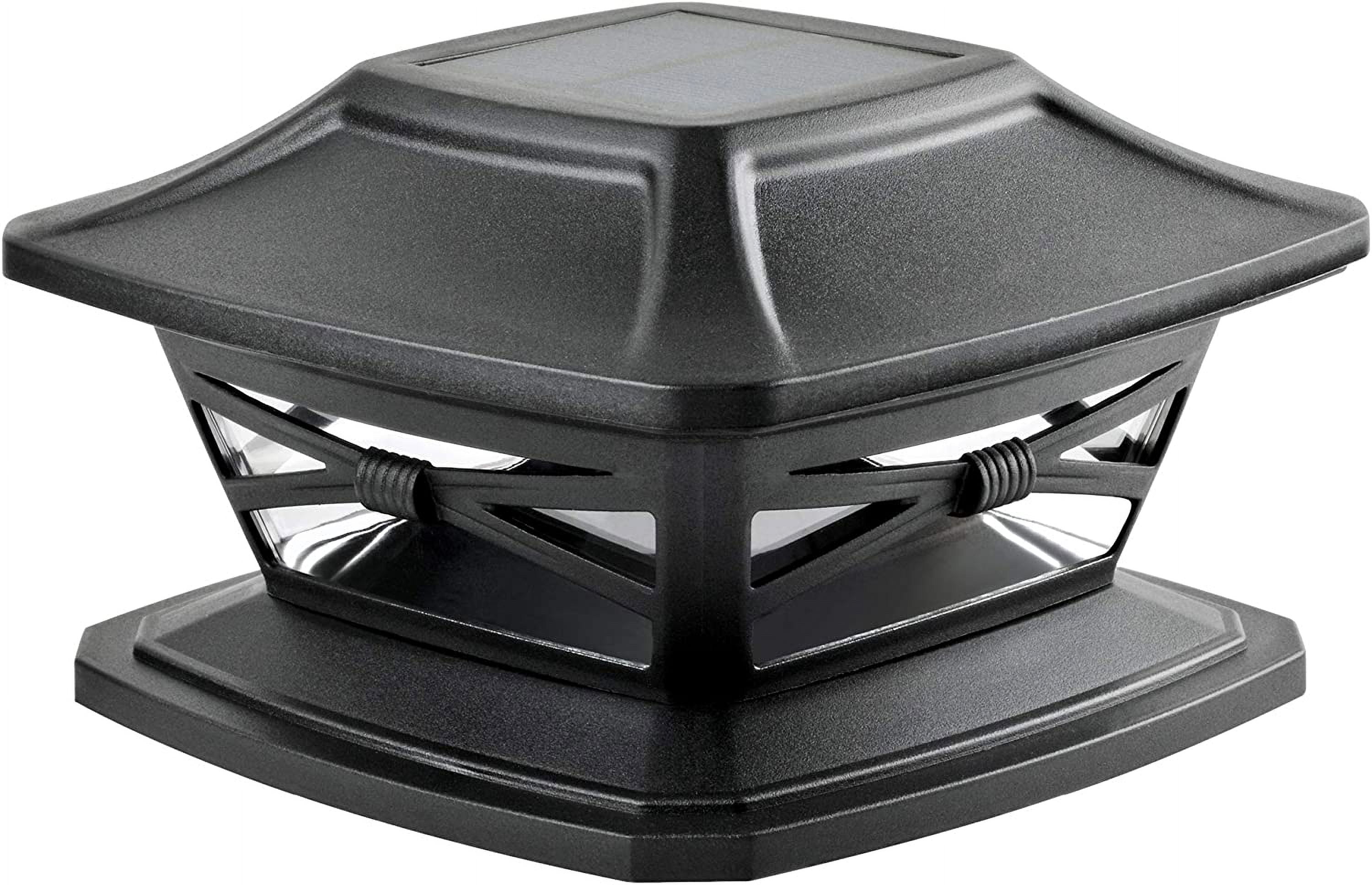 QYUN-Flexfit Solar Outdoor Post Cap Lights - Includes Bases For 4X4 5X5 ...
