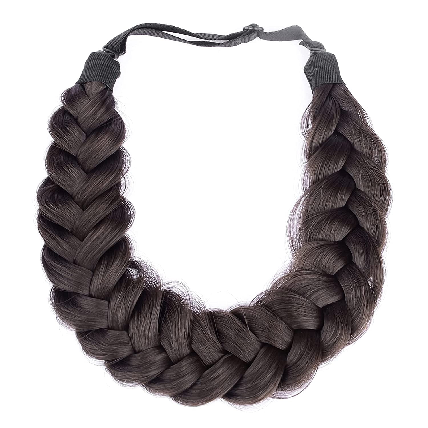 FGERFE-Messy Wide 2 Strands Synthetic Hair Braided Headband Classic ...