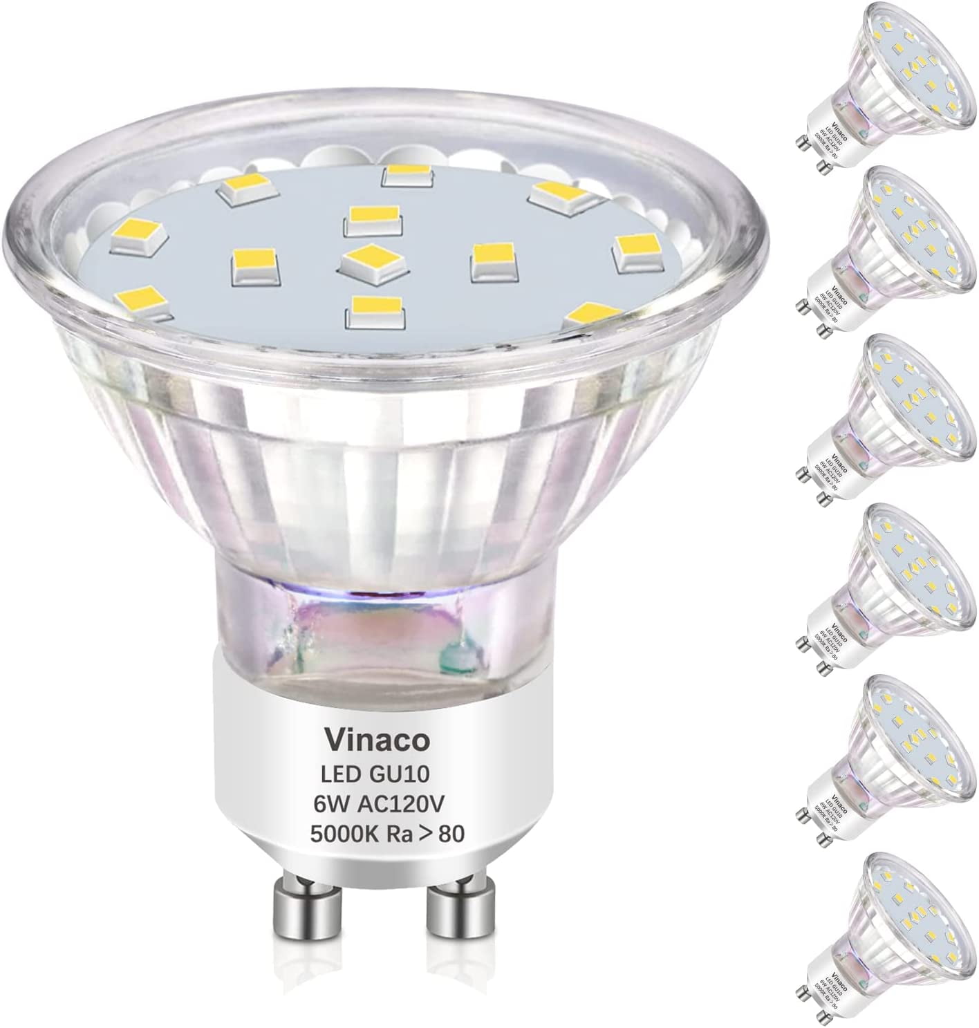 QYUN-Gu10 Led Bulbs Dimmable, 25000Hrs Long Lifespan 50W Equivalent Led ...