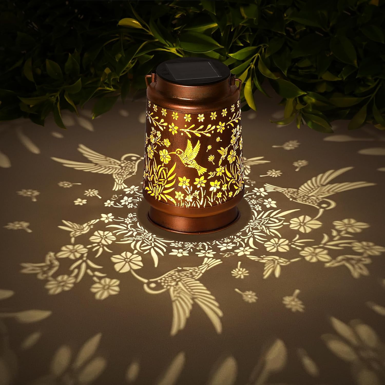 QYUN-Hummingbird Solar Lanterns Outdoor Waterproof Garden Decor ...