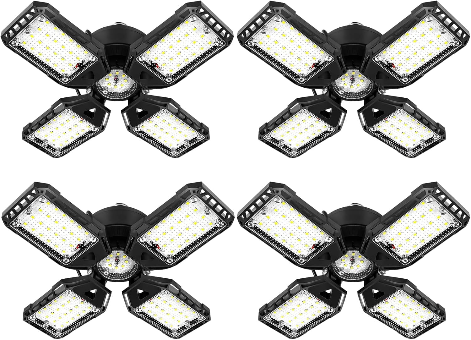 QYUN-Led Garage Lights 4 Pack -120W, 12000Lm 6500K Led Shop Light With ...