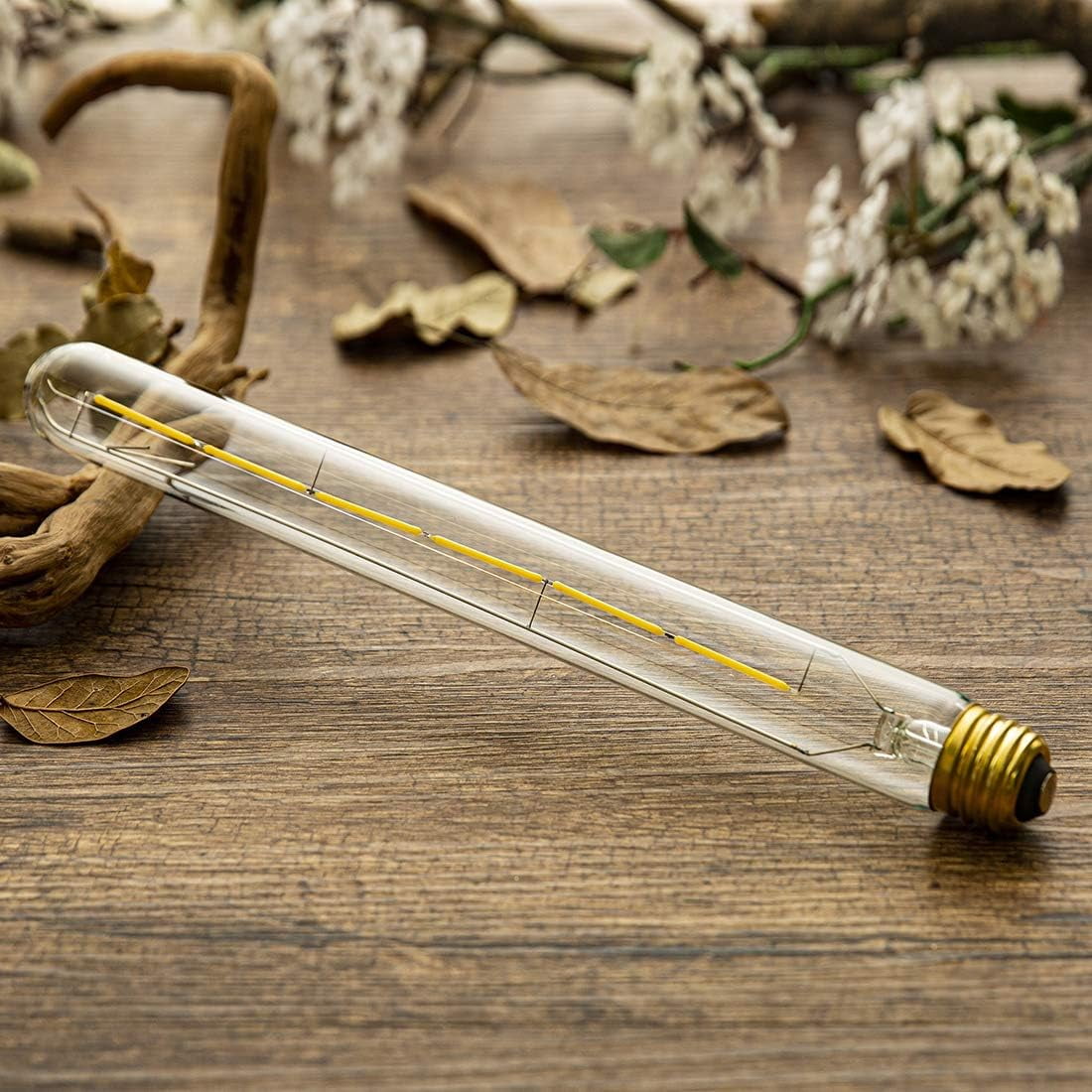 QYUN-T300 6W Dimmable Led Edison Light Bulb T10(T30) Long Tubular ...