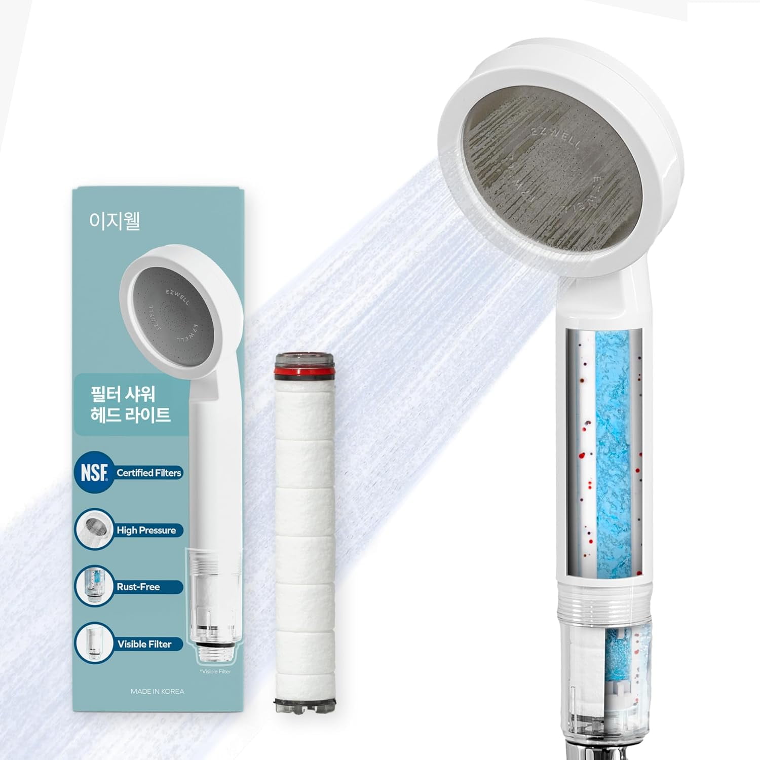 QYUN-Visible Filtered Shower Head Lite Sediment Filter With High ...