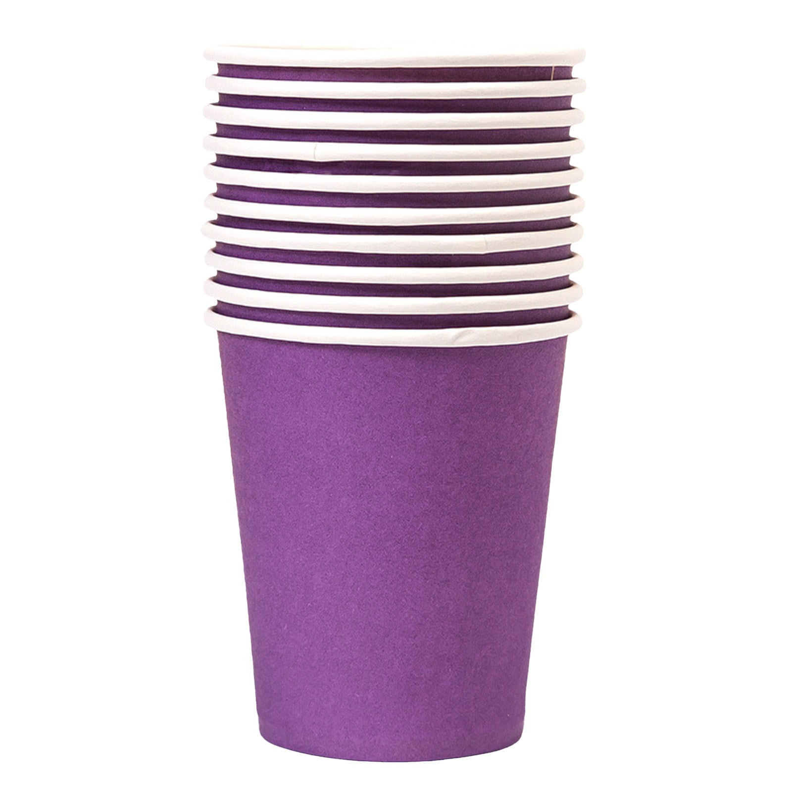 QYXQPYO 10 Pcs 9oz Disposable Paper Cups Disposable Plastic Cups ...