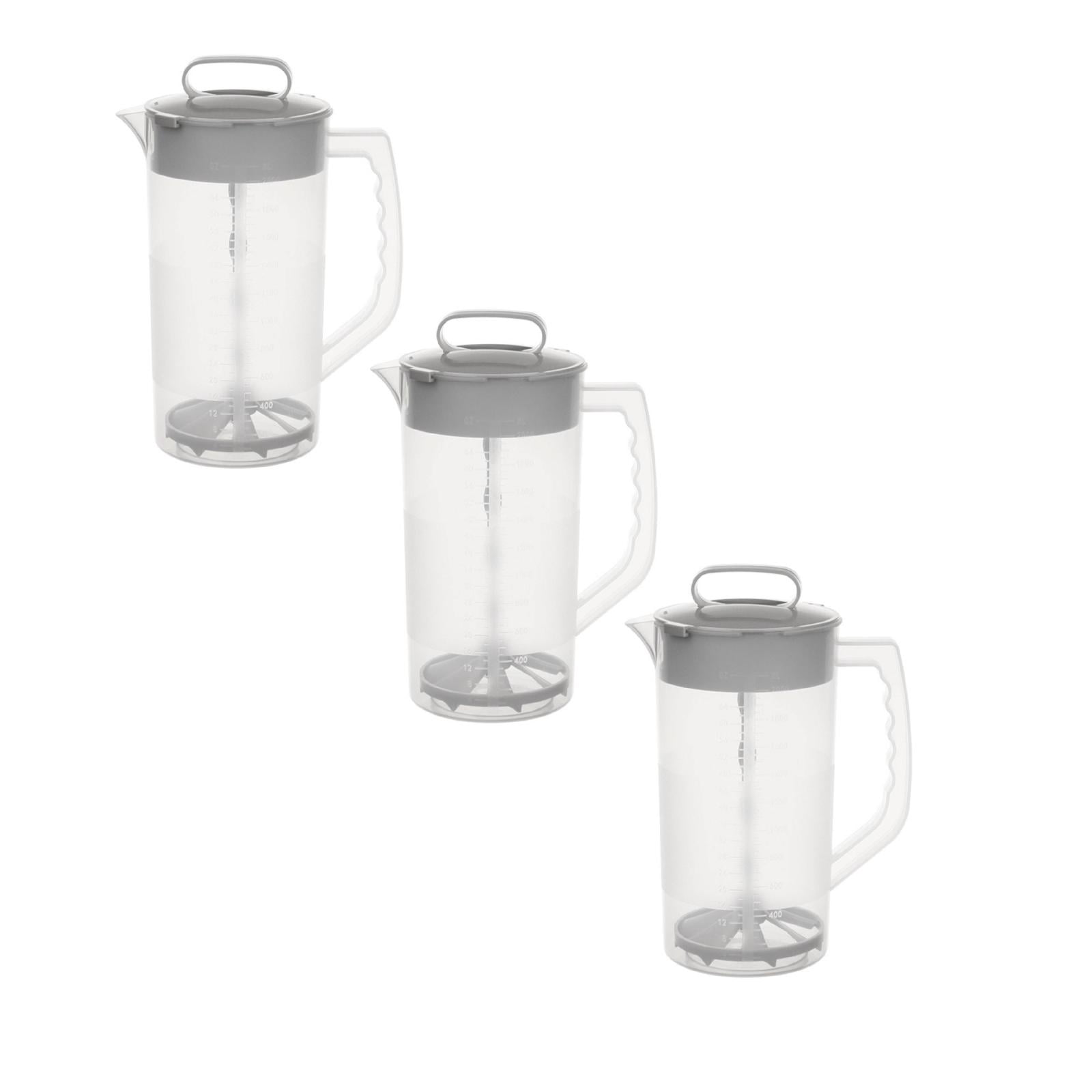 QYXQPYO Clearance 68oz Large Pitcher with Lid and Plunger for Tea and ...
