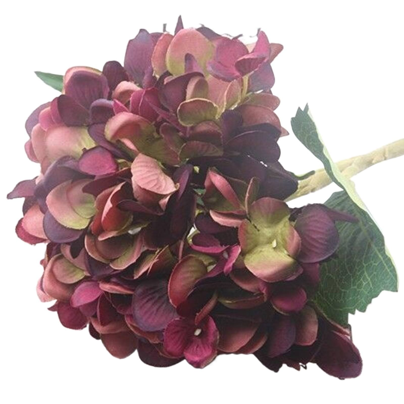 QYXQPYO Fake Hydrangea Flowers Silk Artificial Hydrangea Flower ...