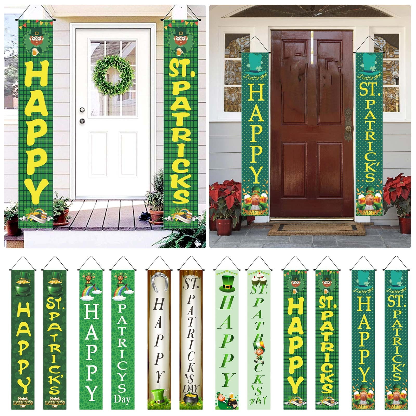 QYY Couplets Decorated Curtain Banners Decorated Porches Hung Welcome Signs For Family Holiday ...