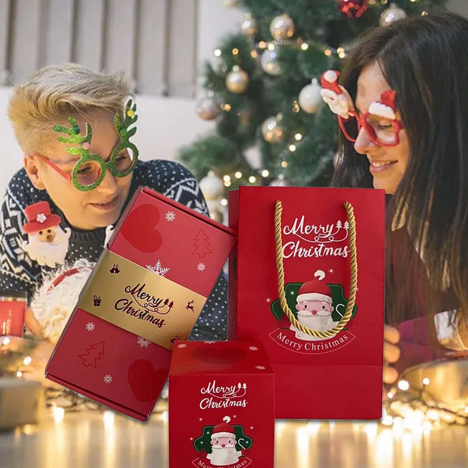 QYY Merry Christmas Surprise Gift Box Surprise Gift Box Explosion For ...