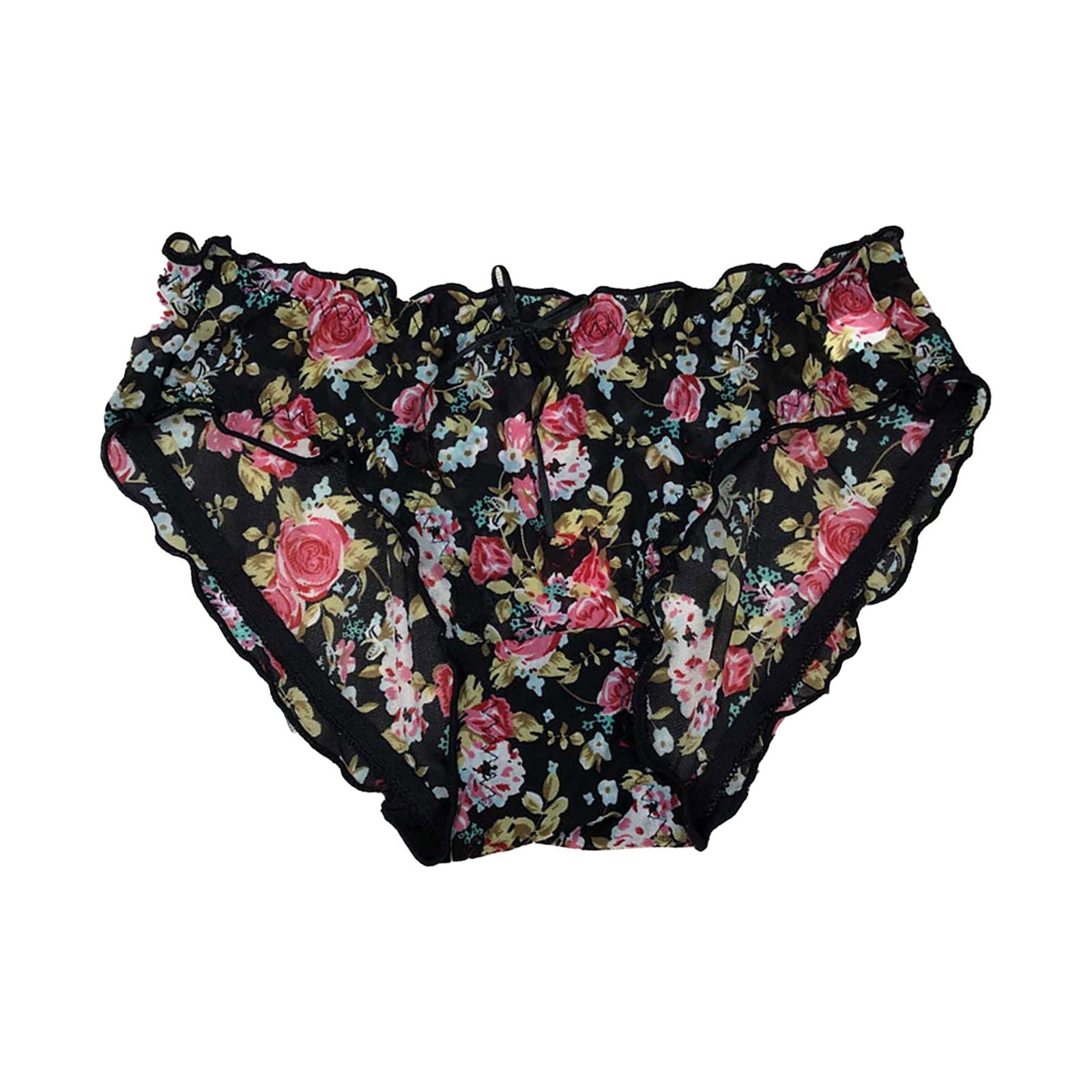QYZEU Ladies Underwear Panties Cute Pattern Breathable Mesh Suit Lace ...