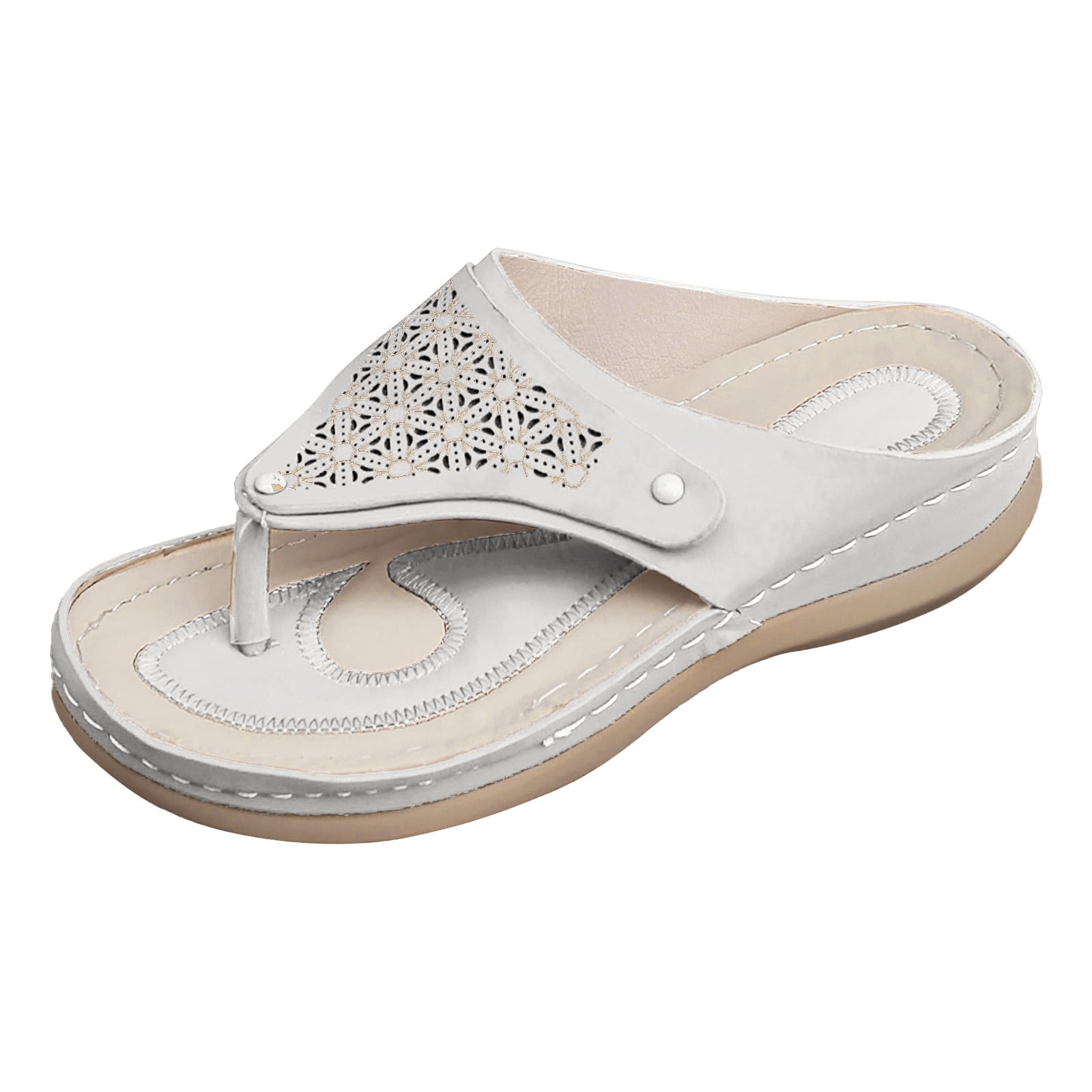 QYZEU Women Sandles Fashion Large Size Wedge Platform Sandals Open Top ...