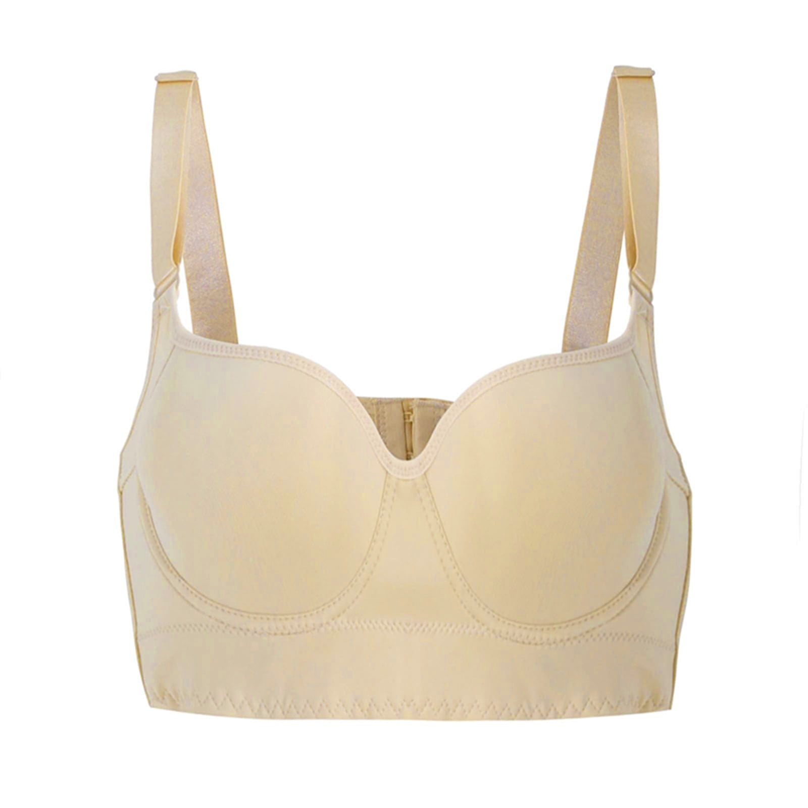 QYZEU Womens Bralettes Wireless Breathable Comfortable Bra Push Up ...