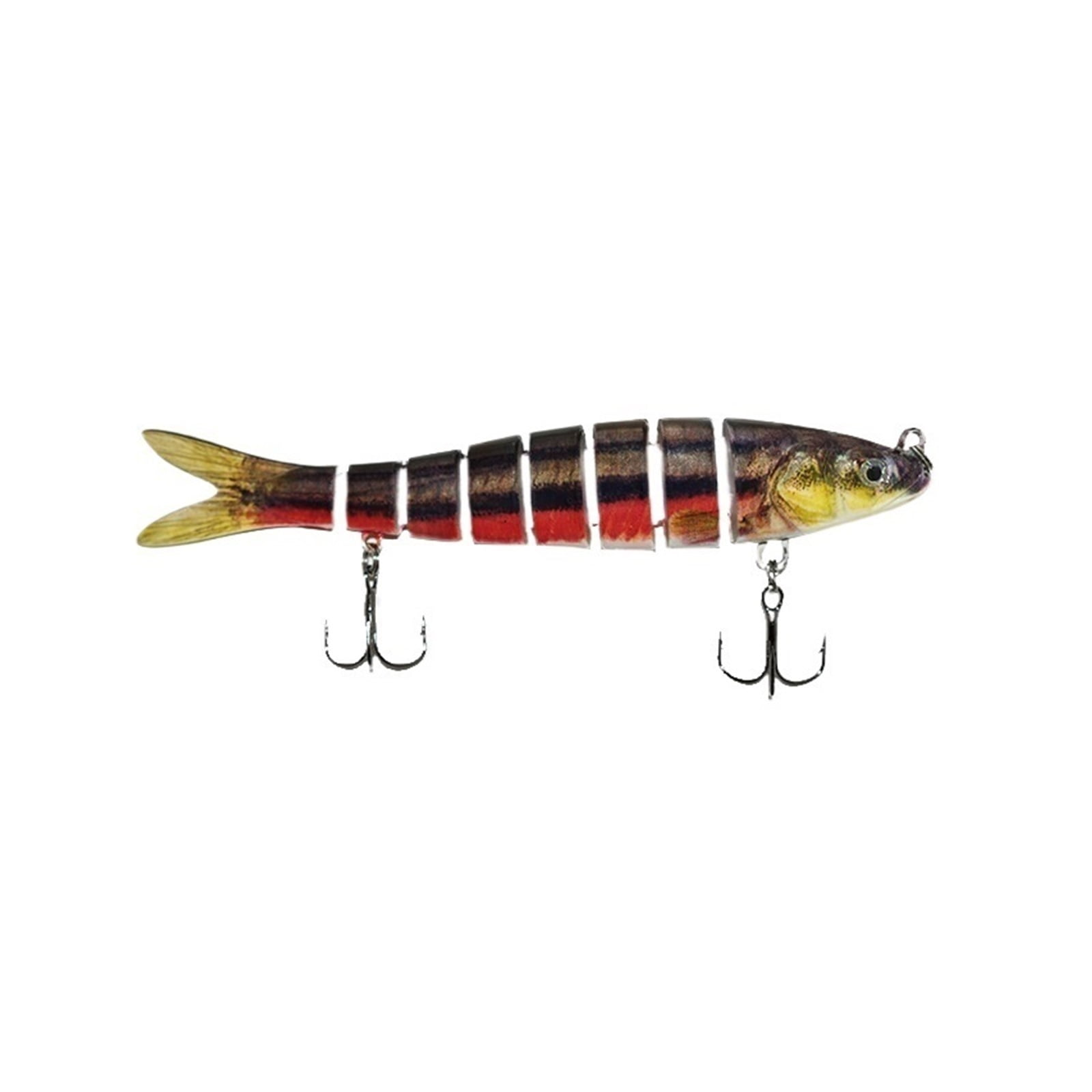 QZ 2 pieces of Lua bionic multi-section fish bait, hard bait cloth ...