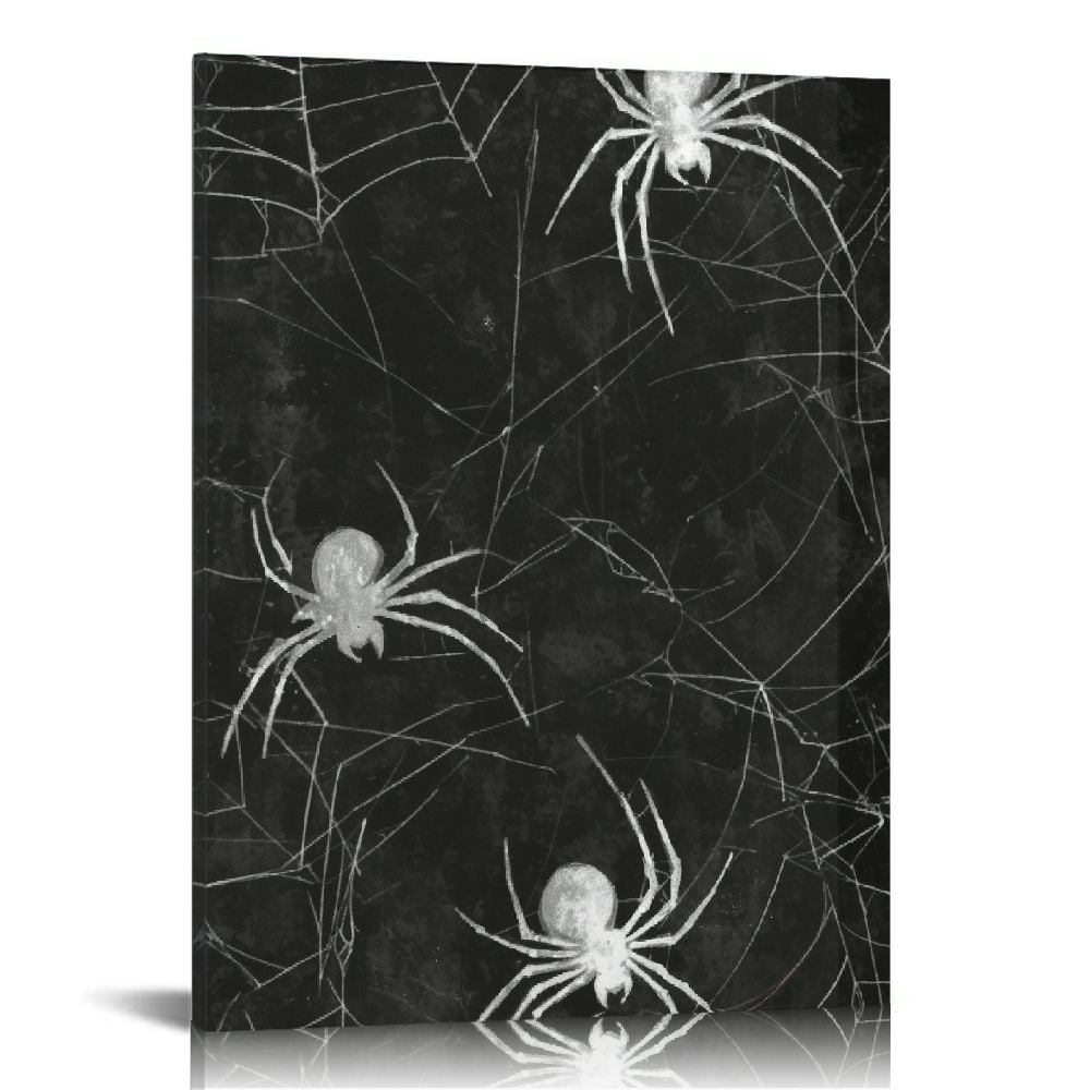 QZHH Spider Web Spiders Gothic Art Wall Decor Canvas - Living Room ...