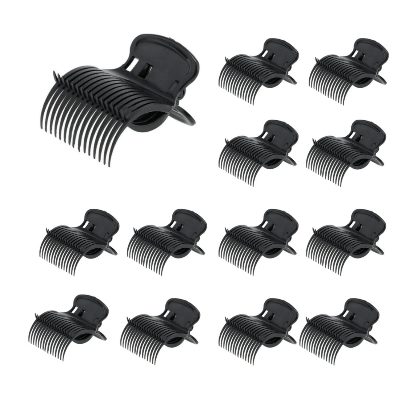 QZS 2.4x2x1.6In Plastic Hair Curler Clips,Set of 20 Reusable Versatile ...