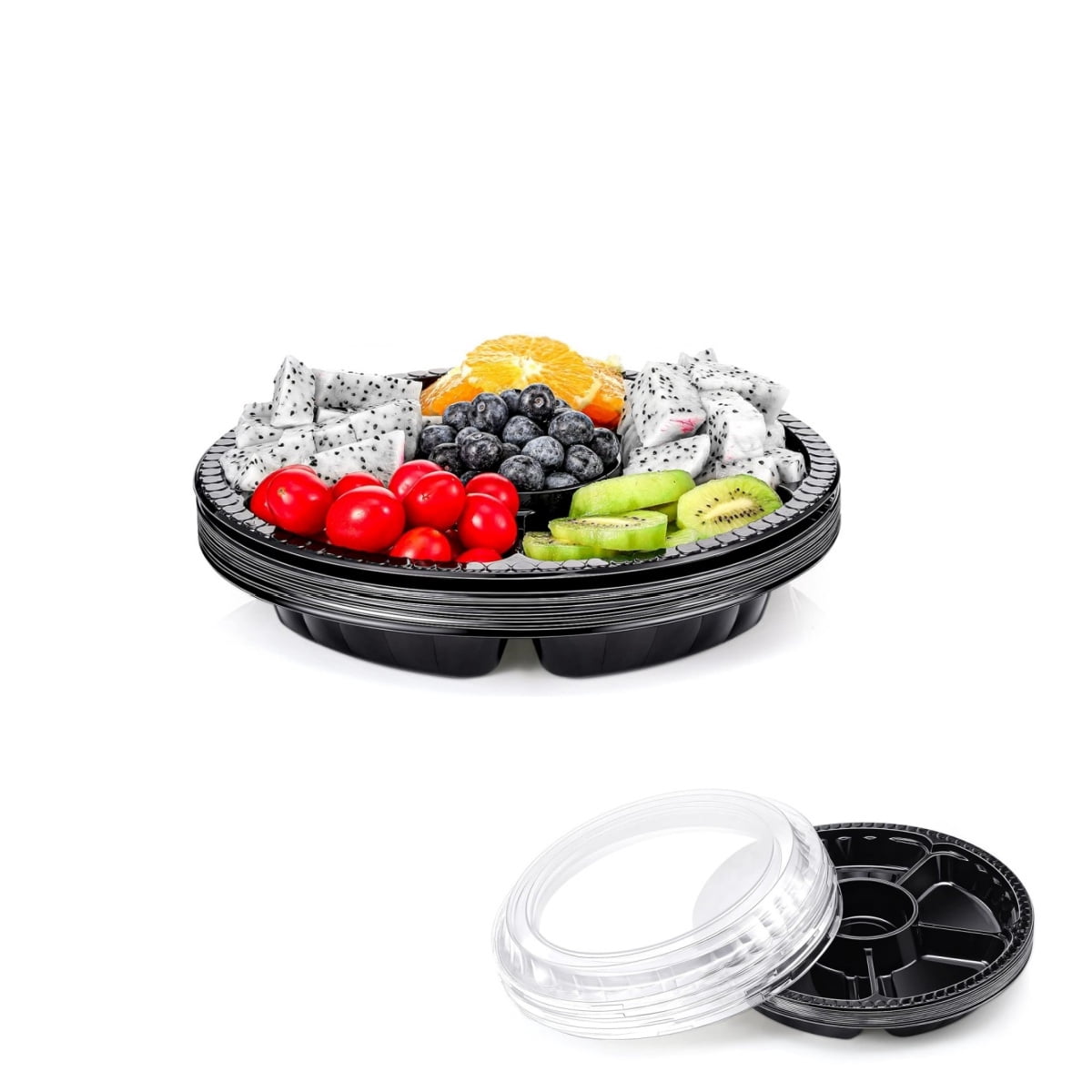 QZS Banquet Catering Fruit Tray,Pack of 10 Portable Snack Catering ...