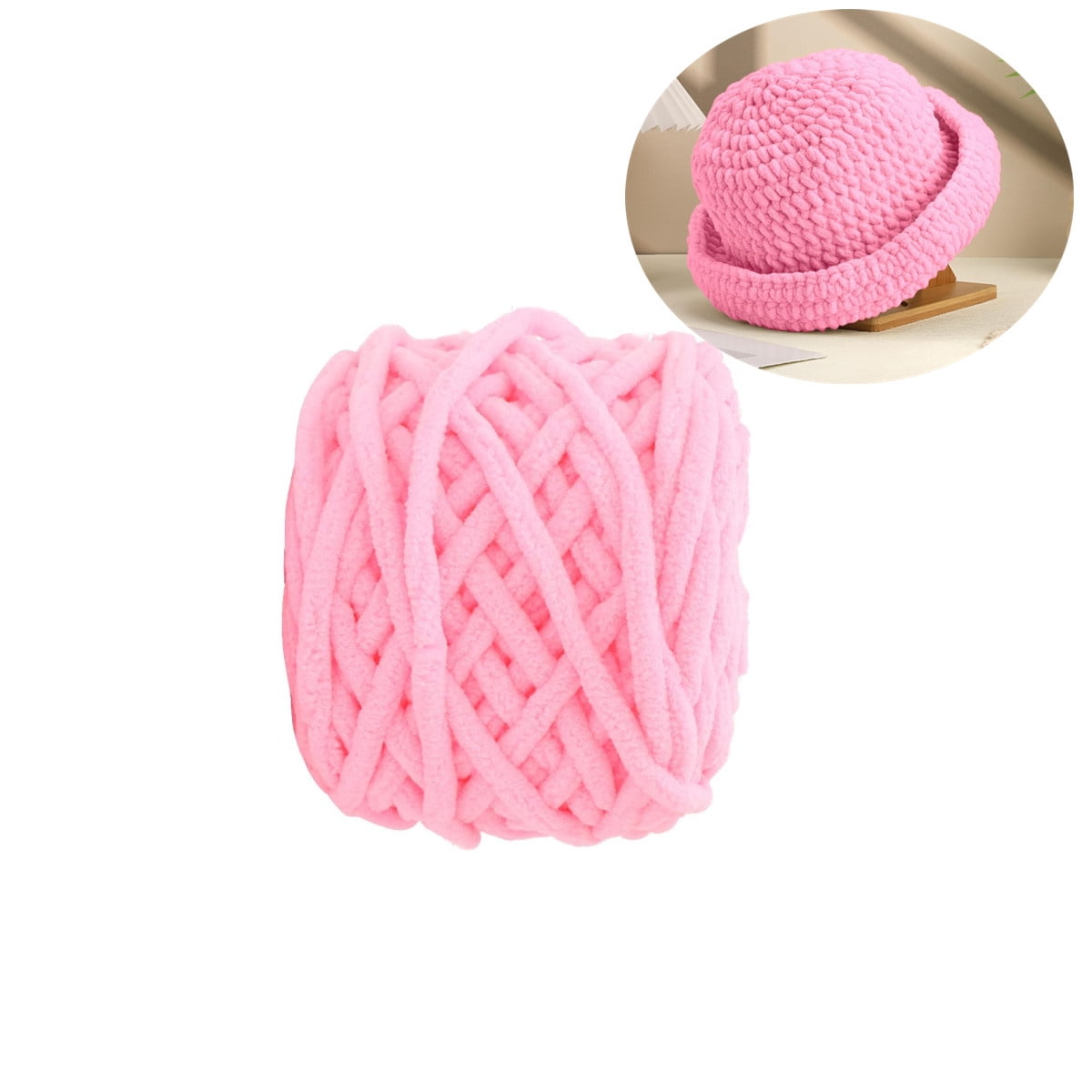 QZS Blanket Yarn,Plush Chenille Chunky Yarn for Home,Chunky Chenille ...
