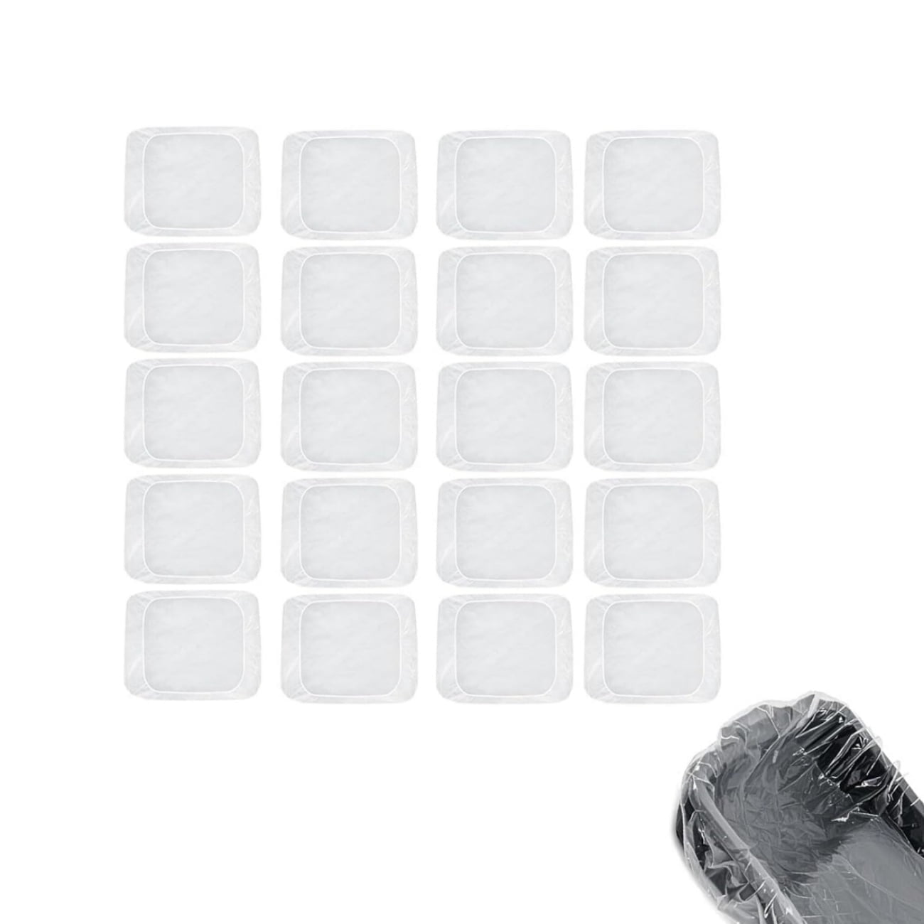 QZS Disposable Paint Roller Tray Liners,20Pack Portable Paint Tray ...