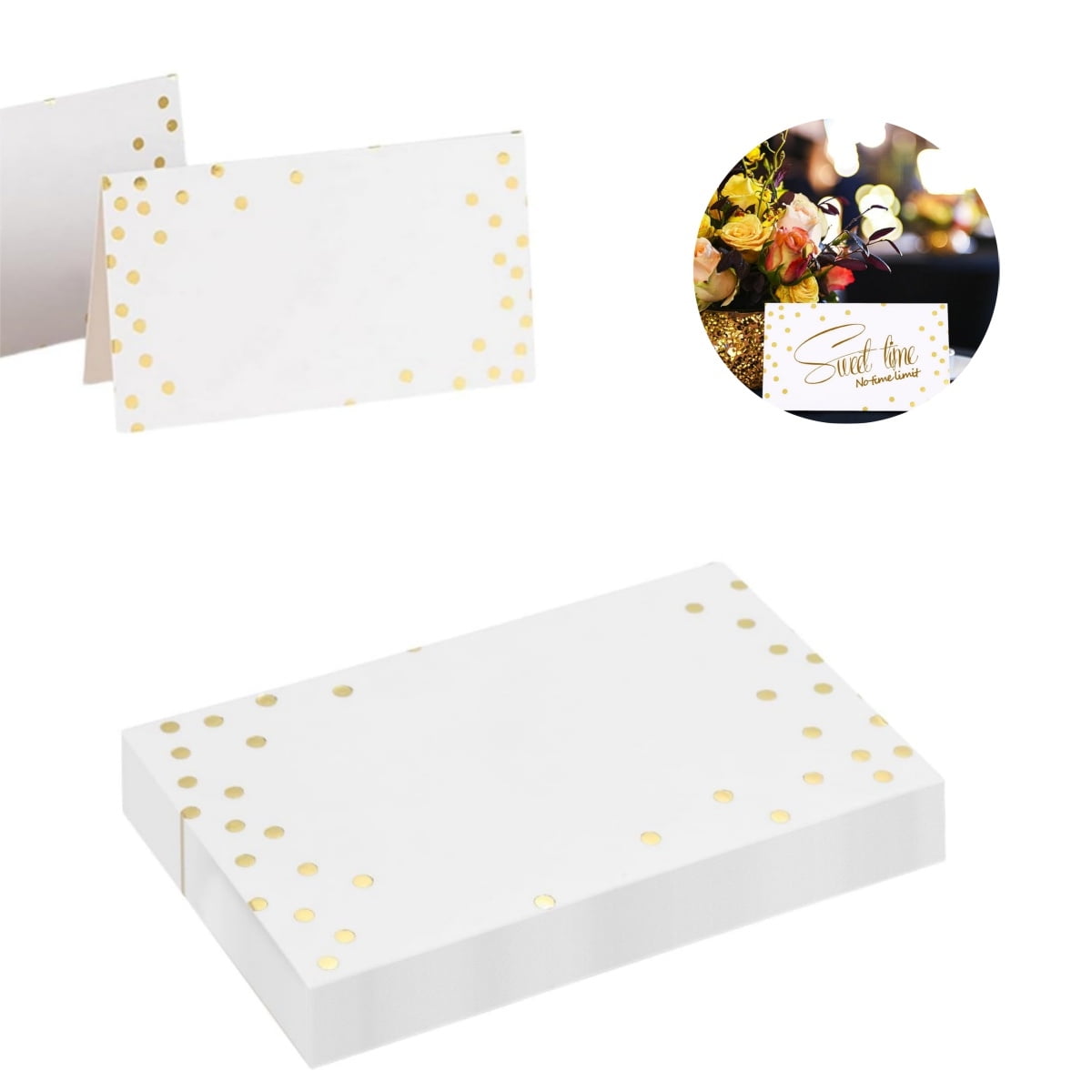 QZS Gold Place Cards,Durable Delicate Seating Cards for Dinner Parties ...