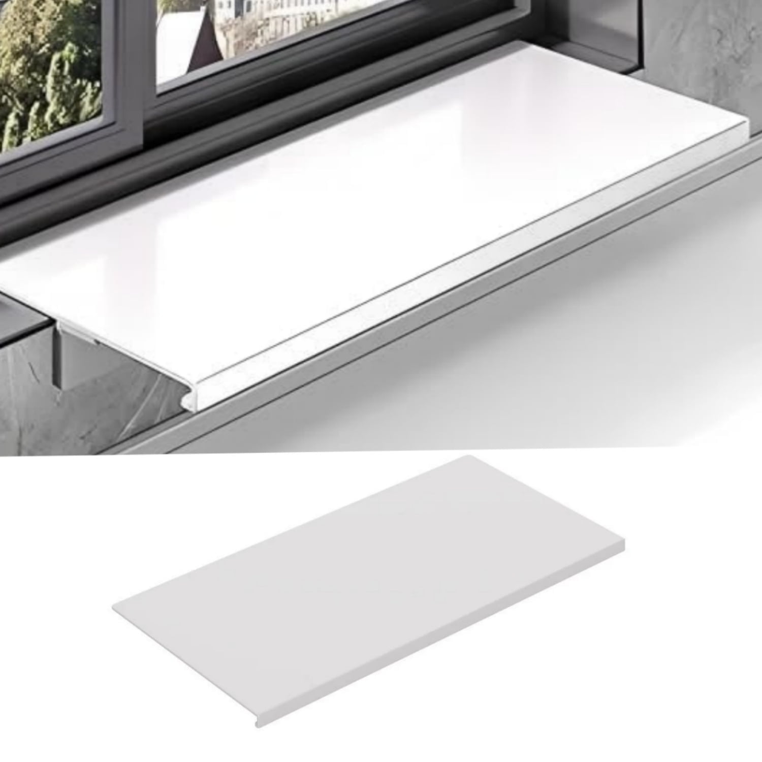 QZS Window Sill Extender Plate,15.75x5.9In Anti-Rust Carbon Steel ...