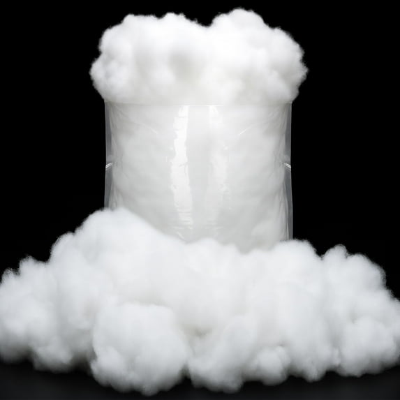QZYL 12 OZ Artificial Snow, Vacuum Packaged Fake Cotton, Fluffy Faux ...