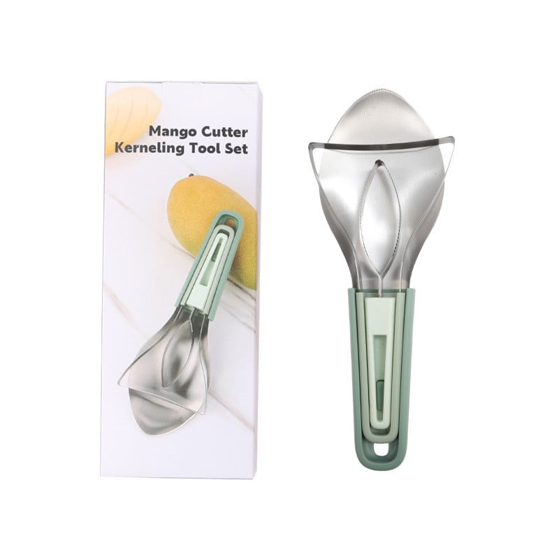 Qaailabf 3-in-1 Mango Slicer Corer Peeler Tool Set, Multipurpose ...