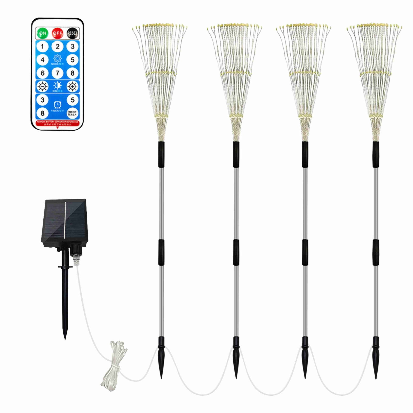 Qaailabf 480 LED Solar Garden Lights Outdoor, Waterproof IP65 String ...