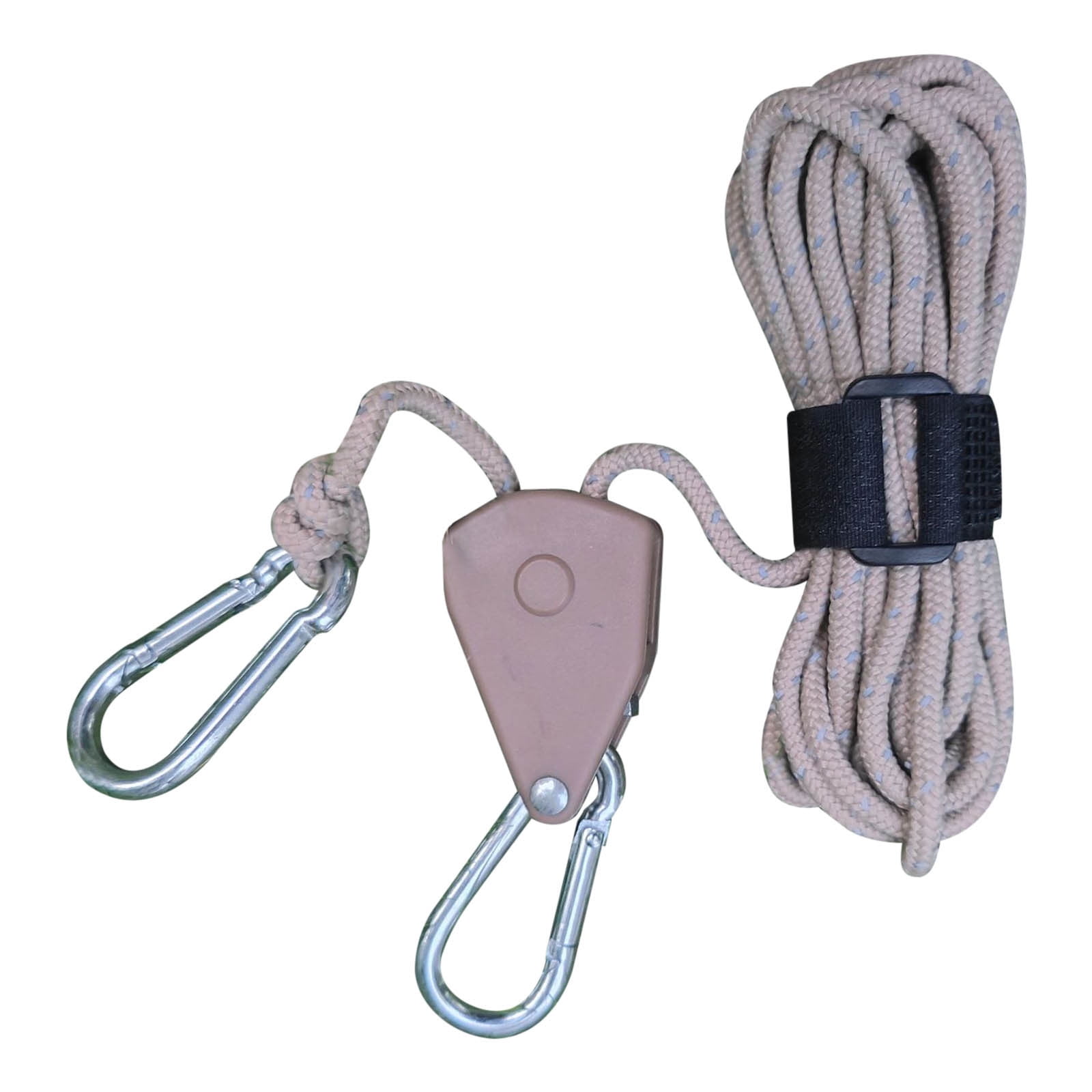 Qaailabf 4mm Reflective Tent Guyline Rope with Metal Tension Pulley ...