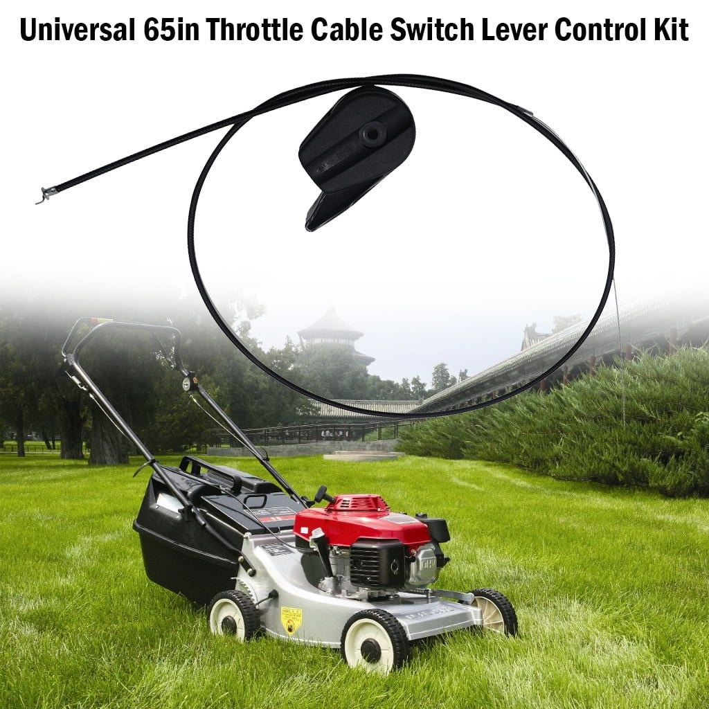 Qaailabf 65" Universal Lawn Mower Throttle Cable Control Kit with Steel ...