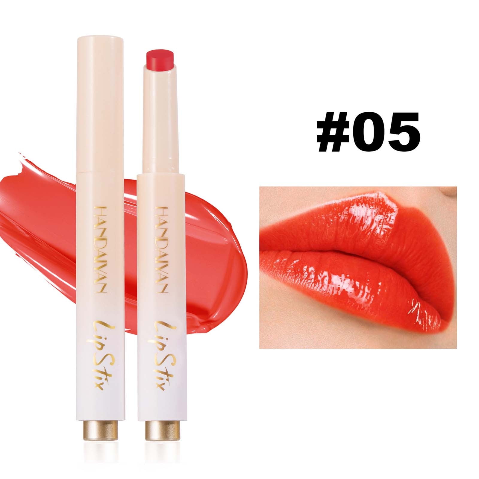 Qaailabf 8-Color Mirror Water Gloss Lipstick - Moisturizing Lip Balm ...