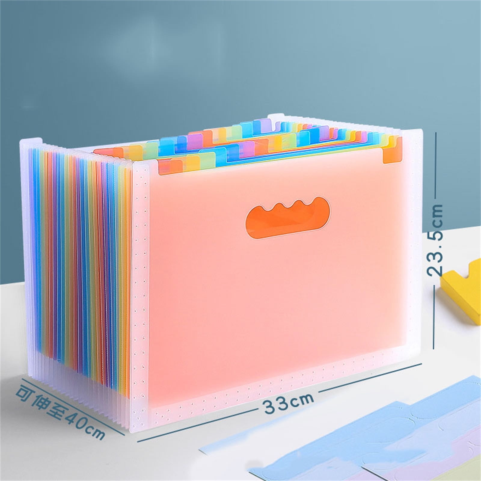 Qaailabf Accordion File Folder Organizer for Students, Portable ...
