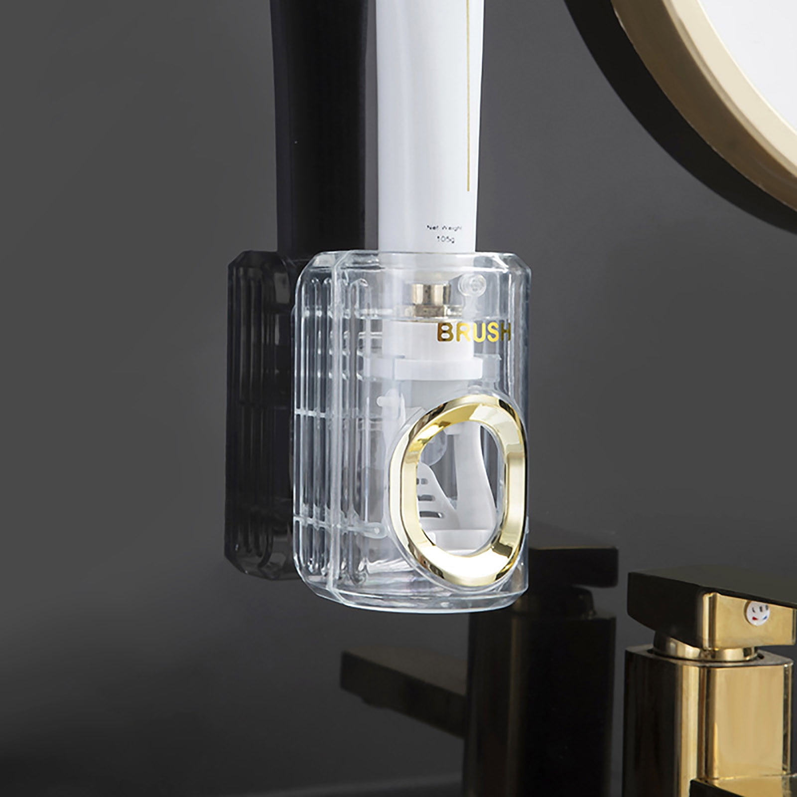 Qaailabf Automatic Toothpaste Dispenser Wall Mount Hands-Free Squeezer ...