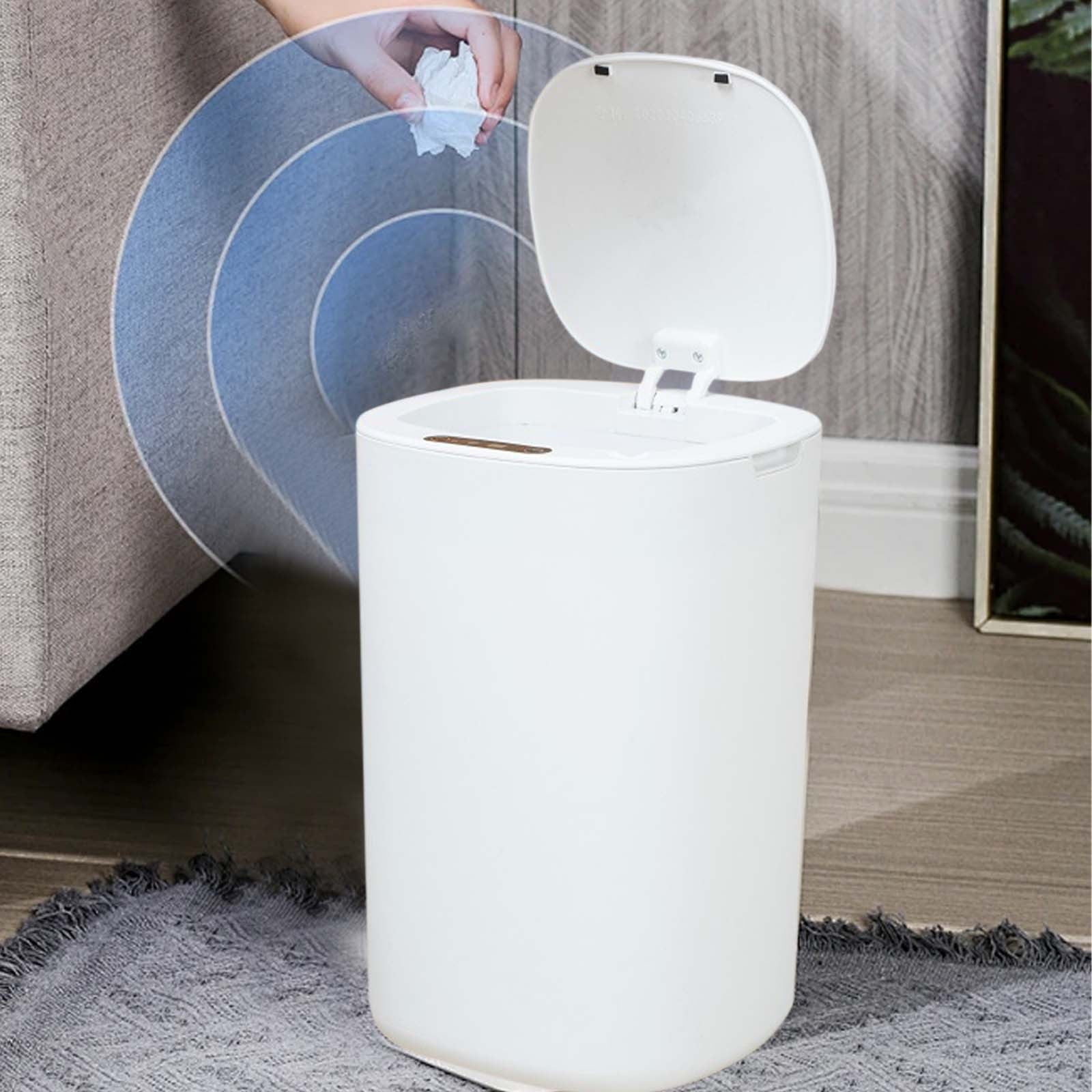 Qaailabf Automatic Touchless Trash Can 12L Sensor Motion Kitchen ...